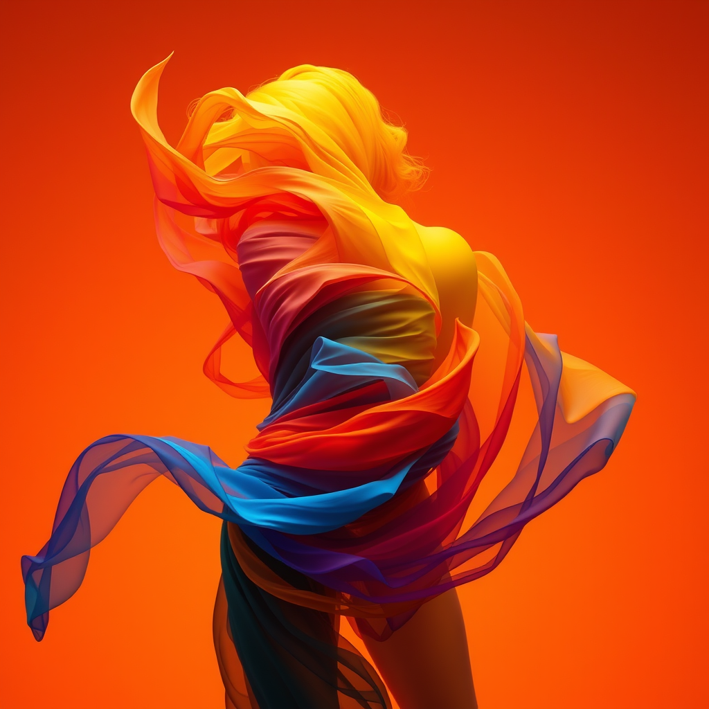 A large color wrapped in the shape of a body - (Free, No Signup AI Tool)