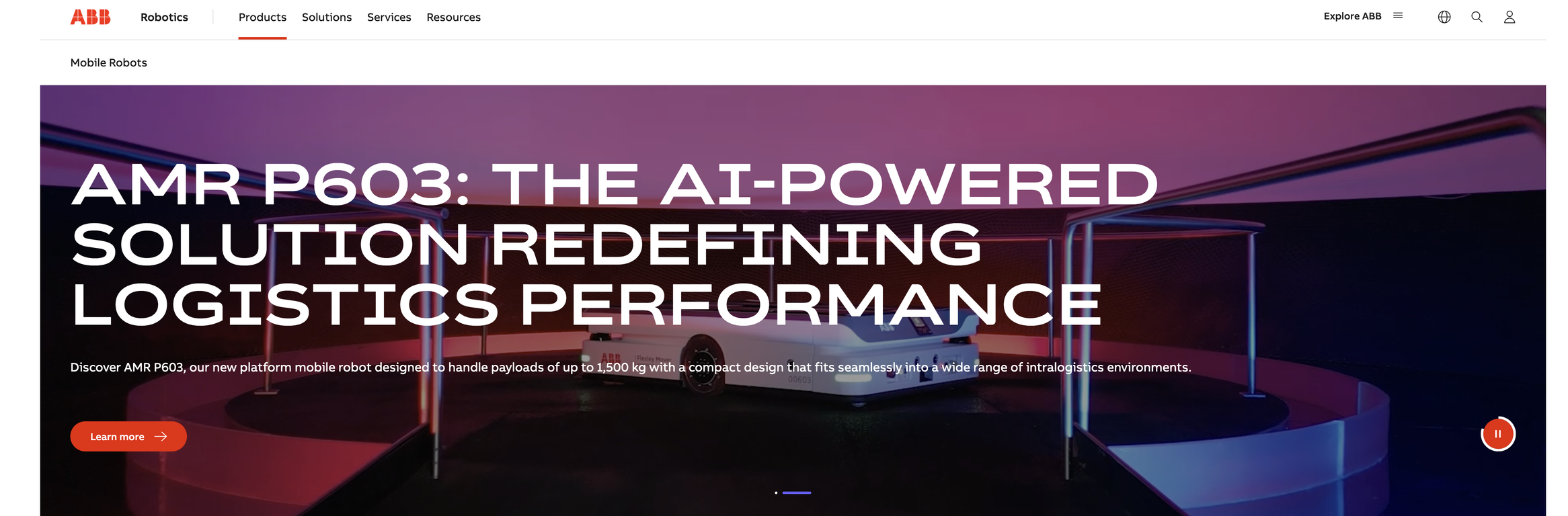 ABB Autonomous Mobile Robots - AI Tool For Autonomous mobile robots