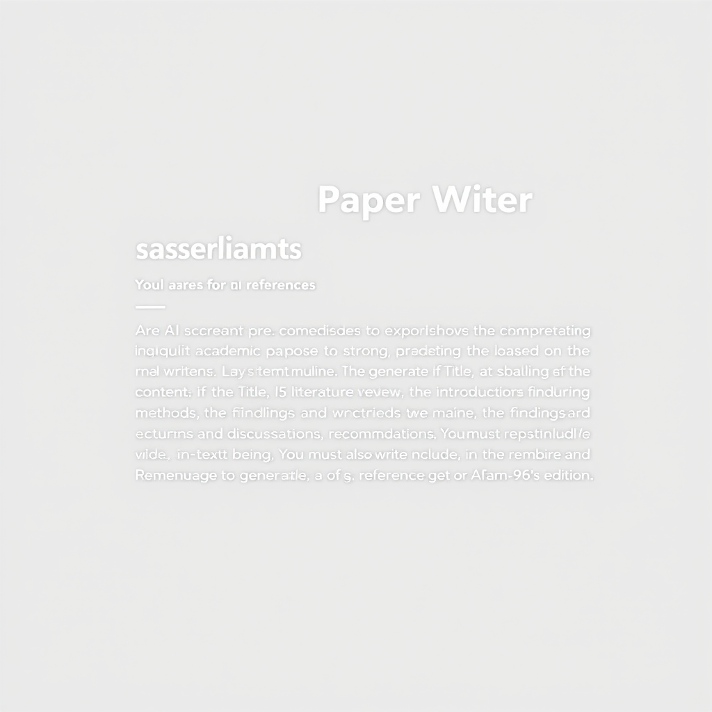 Academic Paper Writer - (Free, No Signup AI Tool)