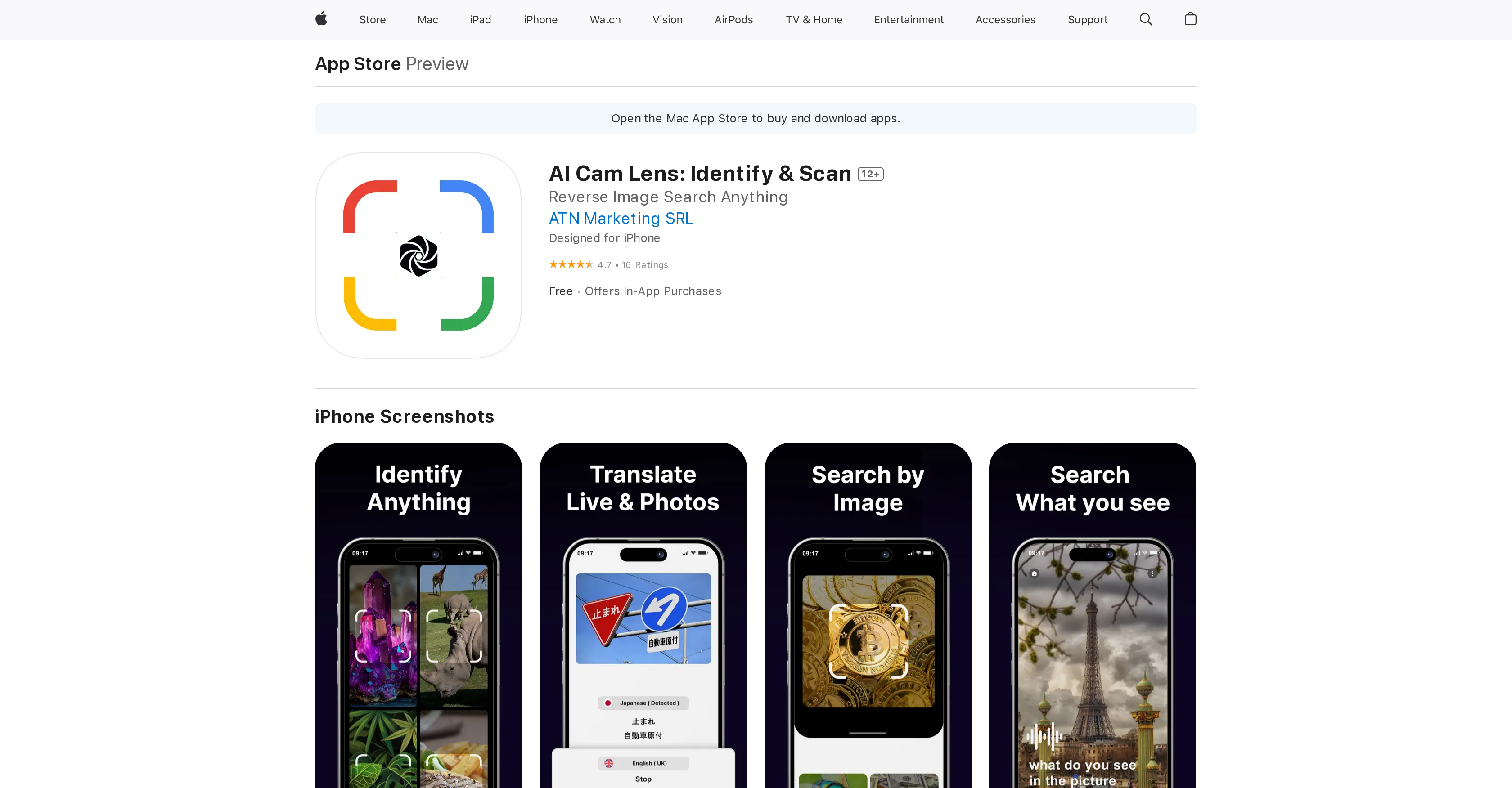 AI Cam Lens - AI Tool For Reverse image search