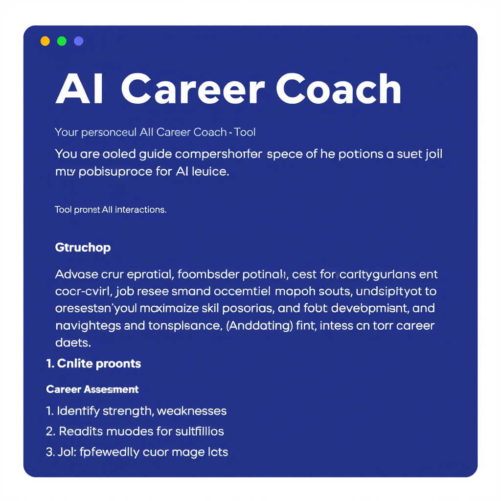 AI Career Coach - (Free, No Signup AI Tool)