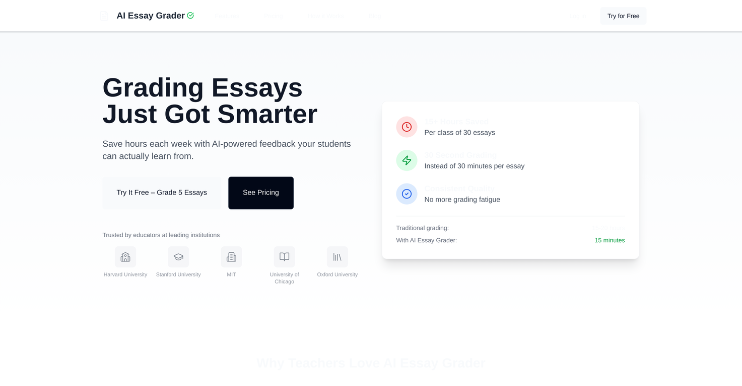 AI Essay Grader - AI Tool For Essay grading
