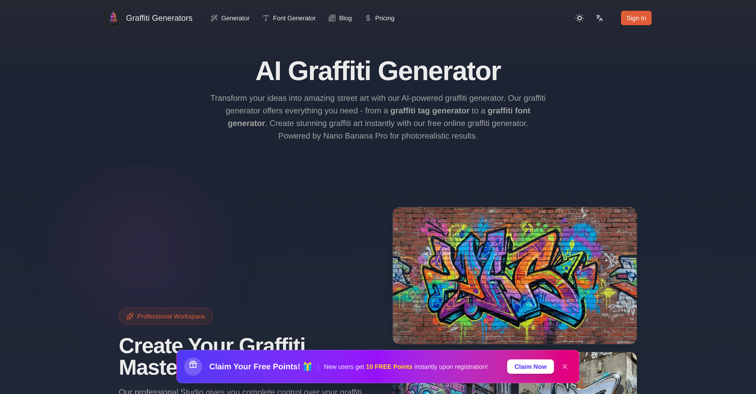AI Graffiti Generator - AI Tool For Graffiti images