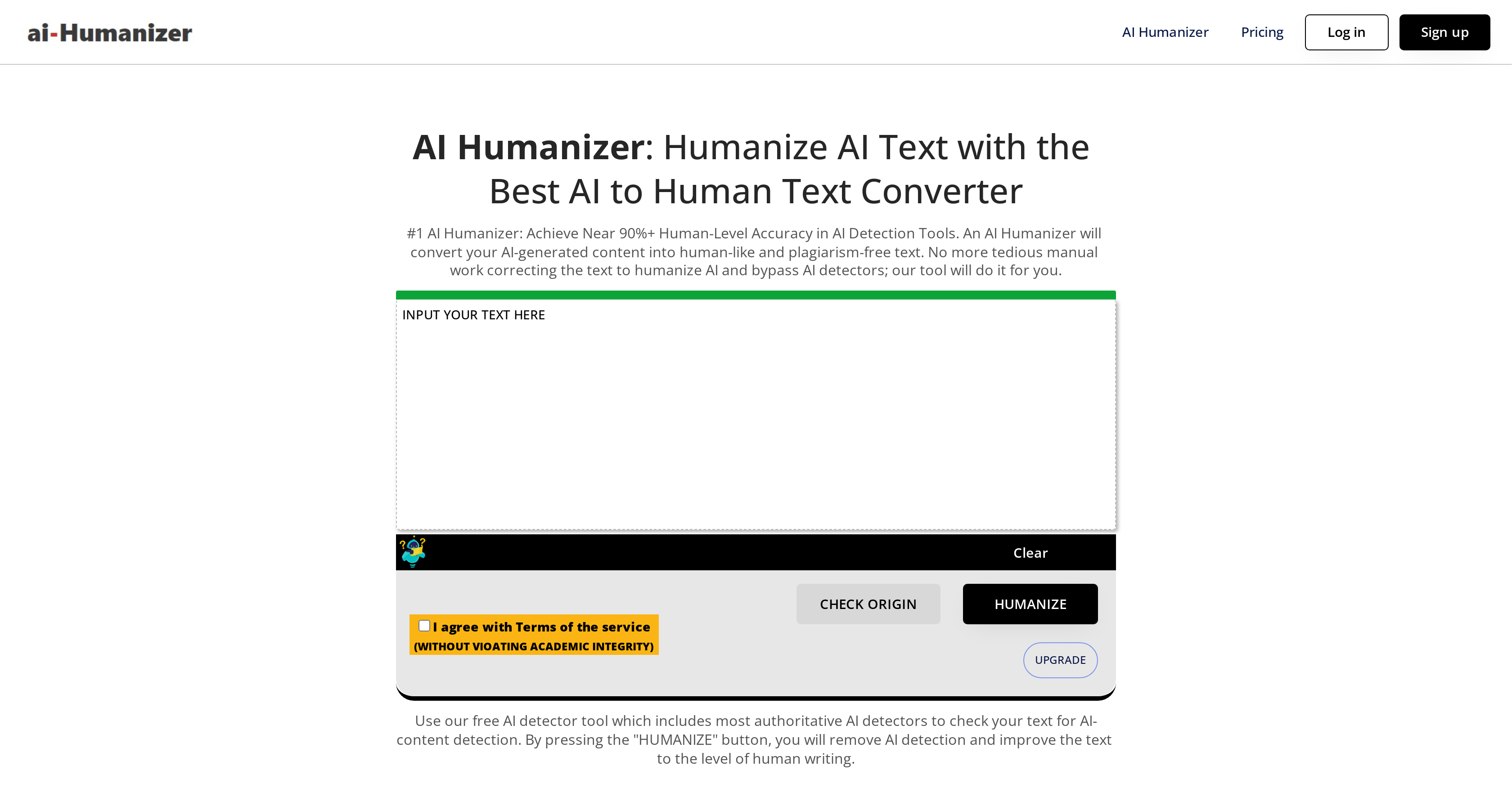 AI Humanizer.com - AI Tool For Text humanization