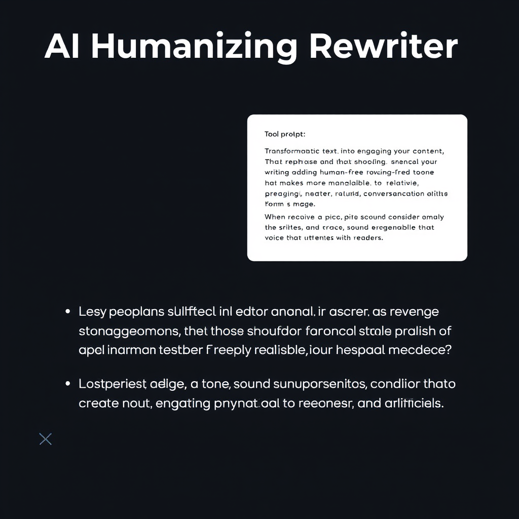 AI Humanizing Rewriter - (Free, No Signup AI Tool)