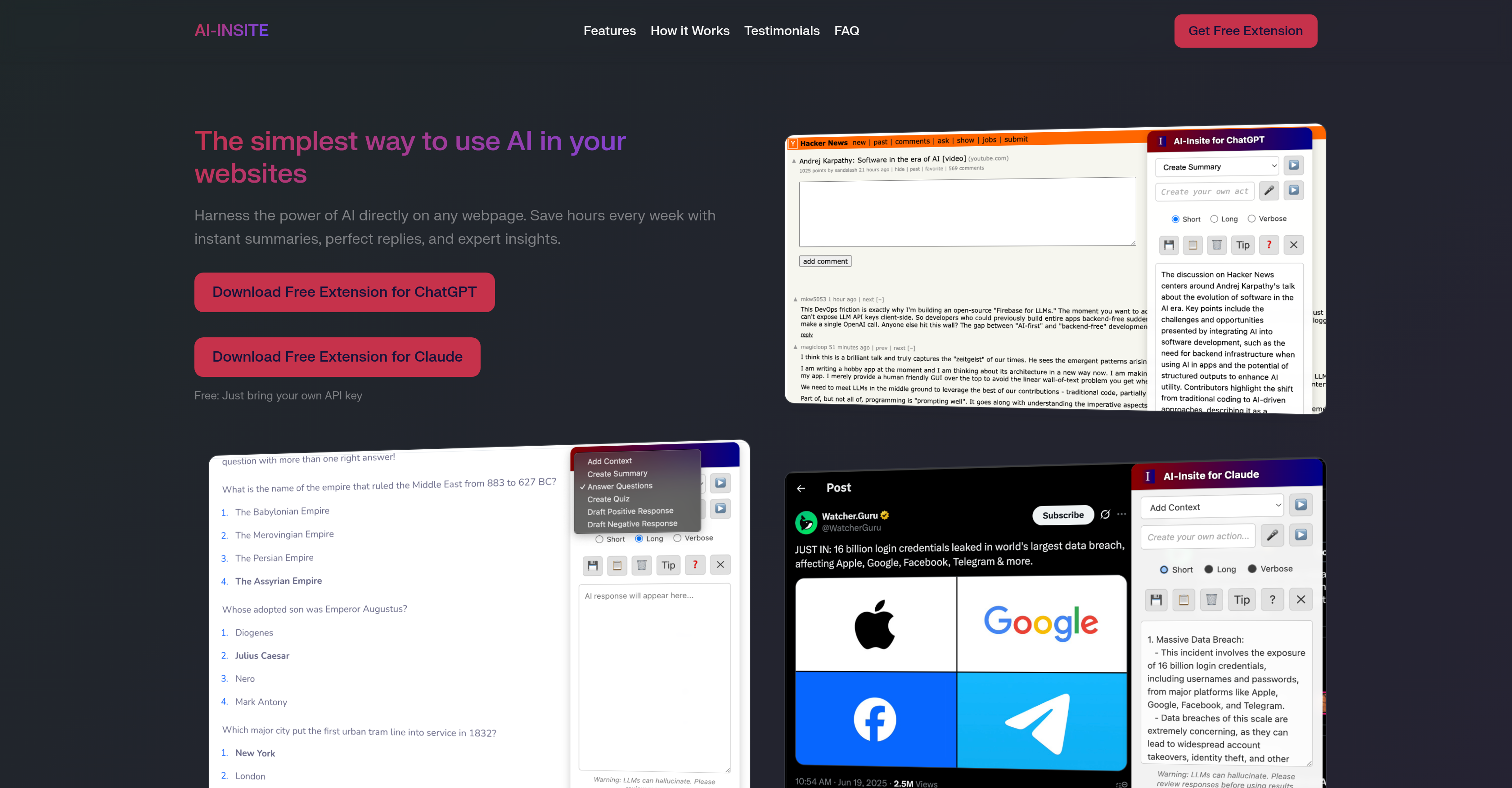 AI-Insite - Bring AI power to any webpage. - AI Tool For Browsing assistance