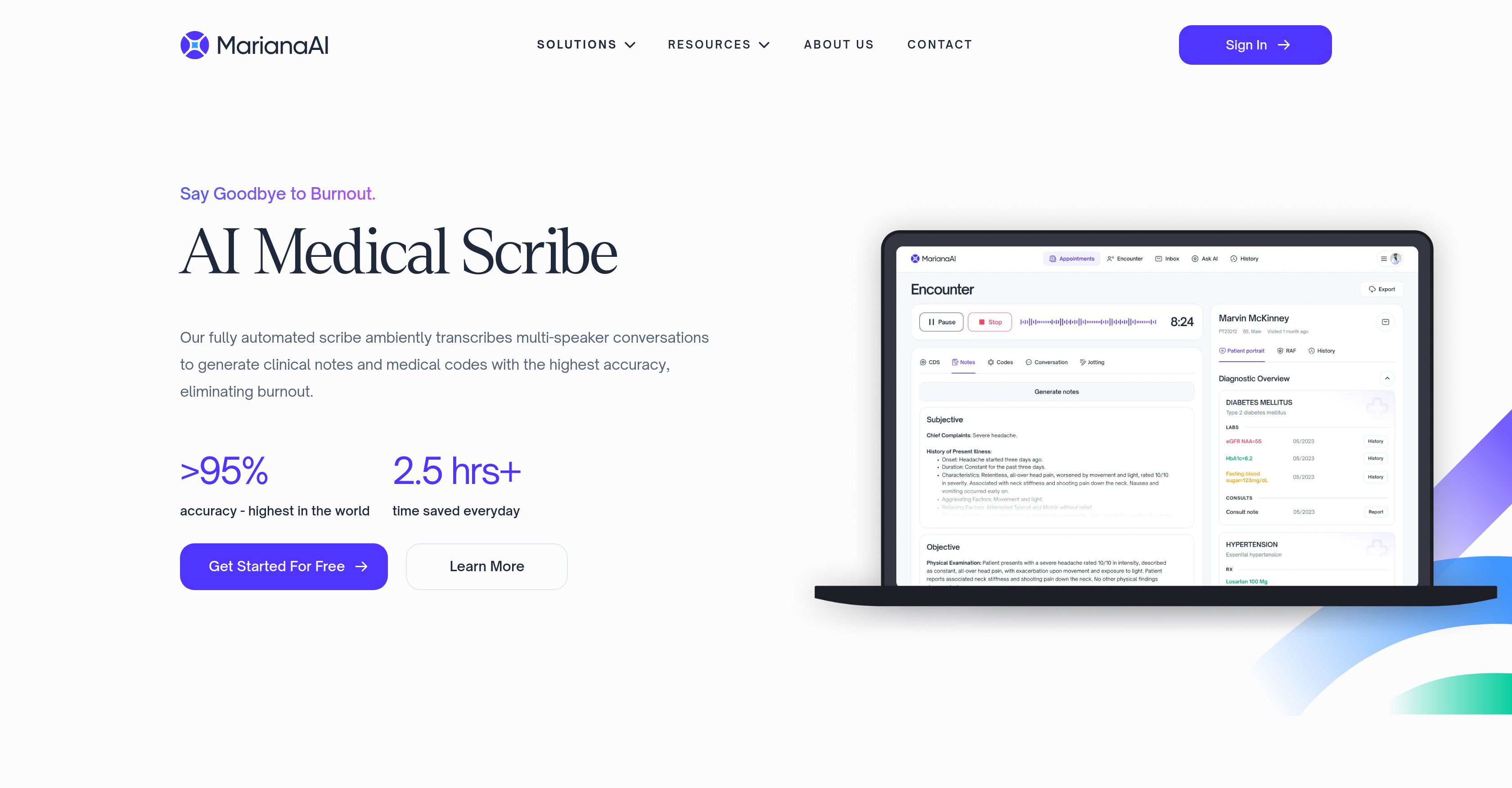 AI Medical Scribe by MarianaAI - AI Tool For Medical transcription