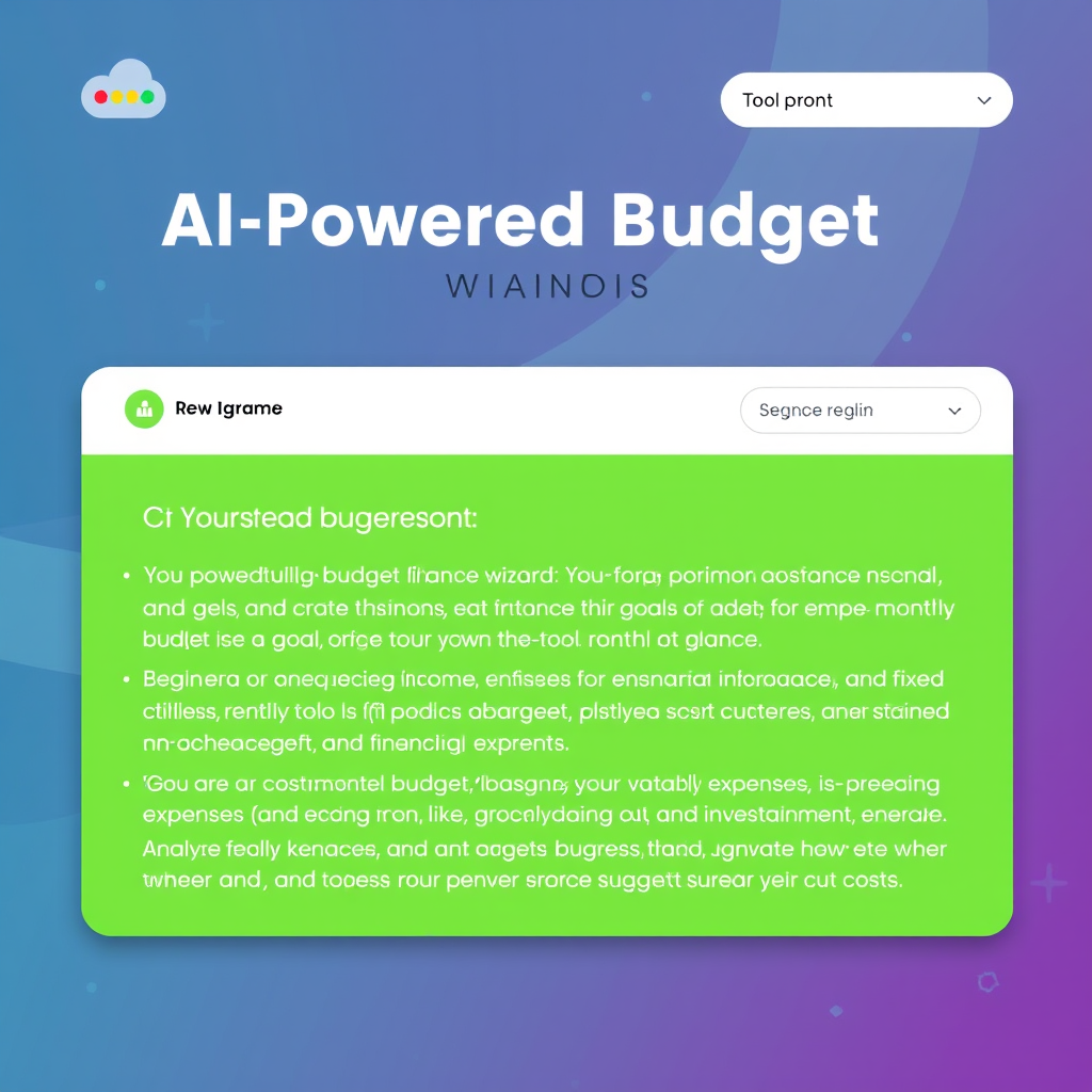 AI-Powered Budget Planner - (Free, No Signup AI Tool)