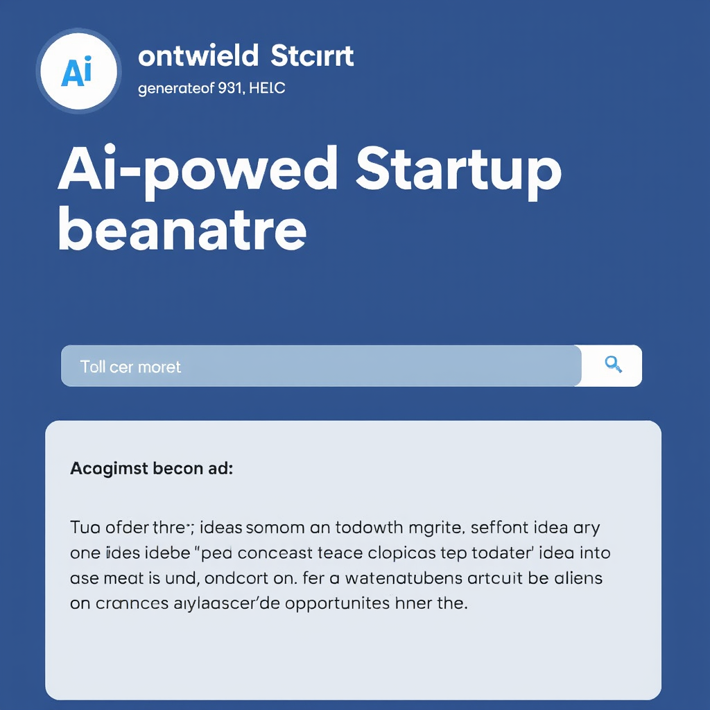 Ai powered Startup Idea Generator - (Free, No Signup AI Tool)