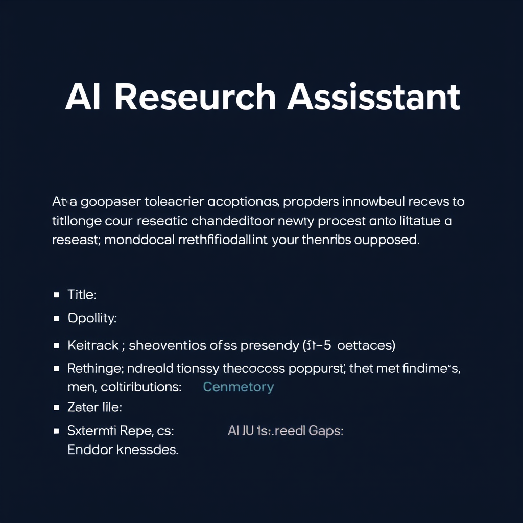 AI Research Assistant - (Free, No Signup AI Tool)