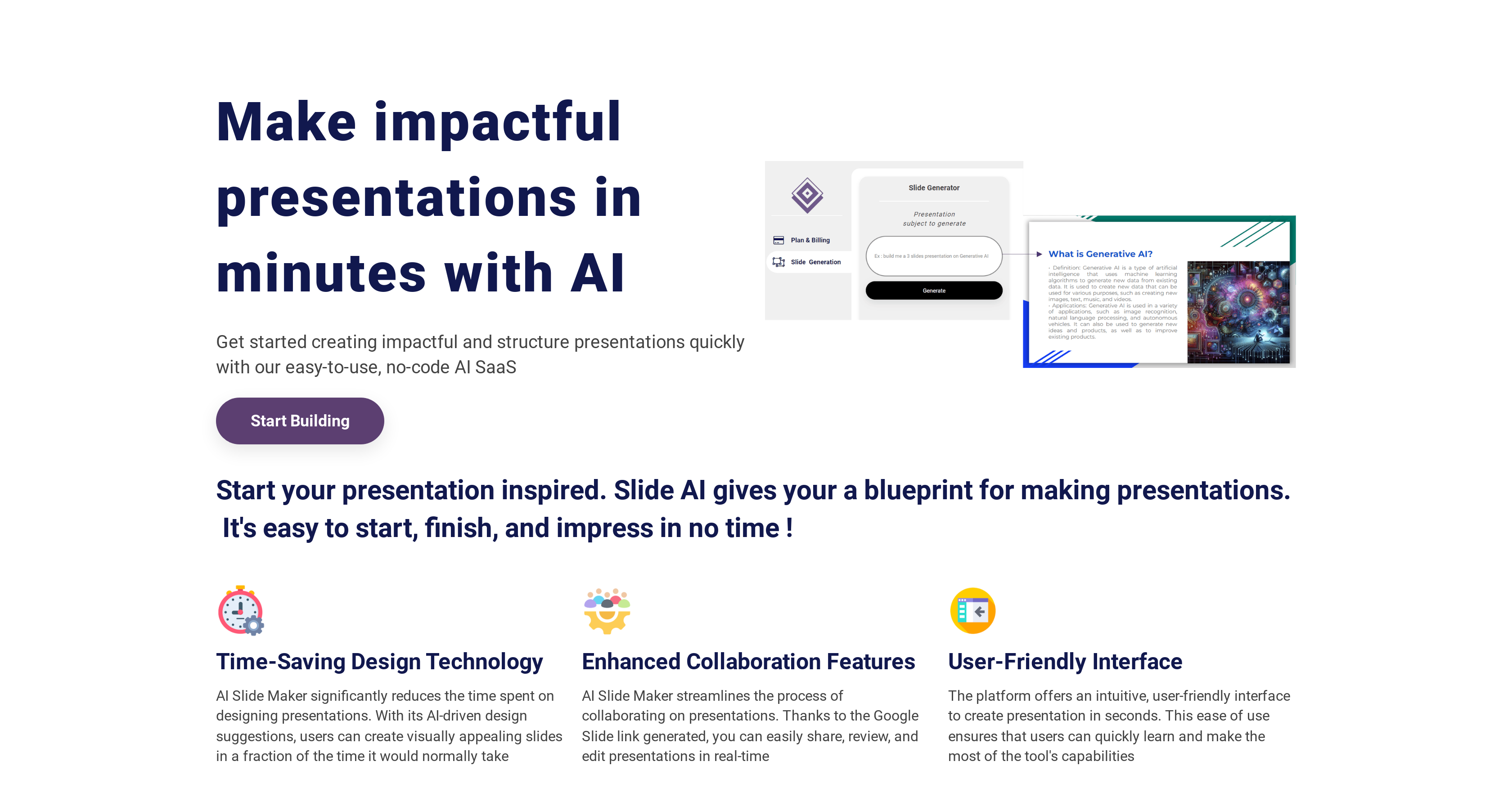 AI Slide Maker - AI Tool For Presentation slides
