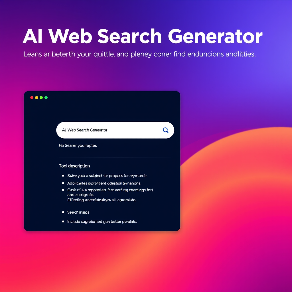AI Web Search Generator - (Free, No Signup AI Tool)