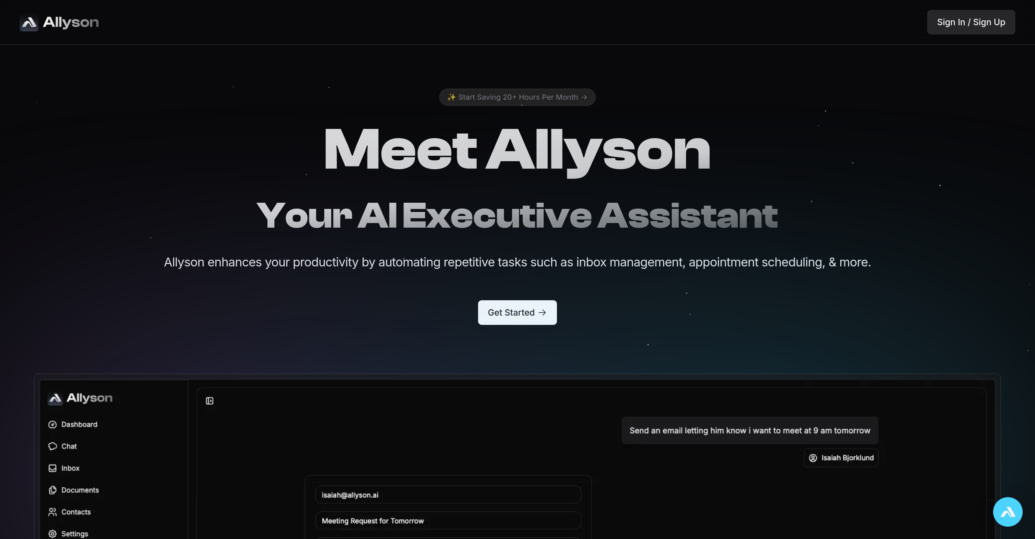 Allyson - AI Tool For Executive assistant
