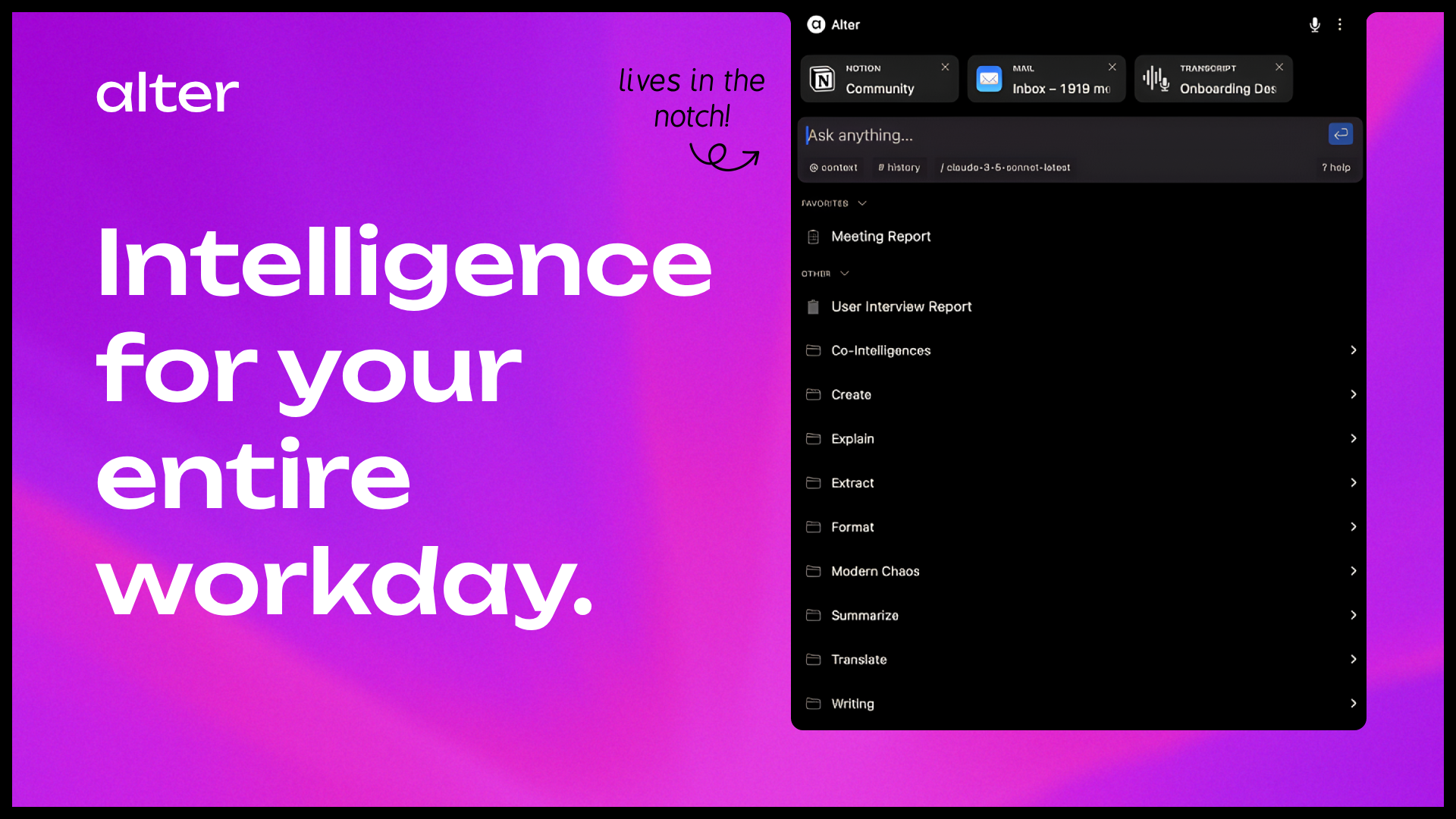 Alter - AI Tool For MacOS