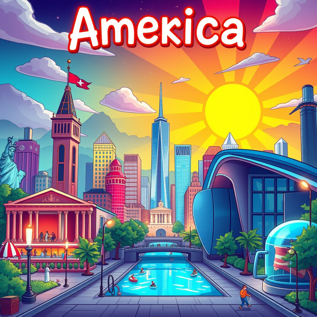 America Cartoon Image Generator - AI Tool by @hanansaeed