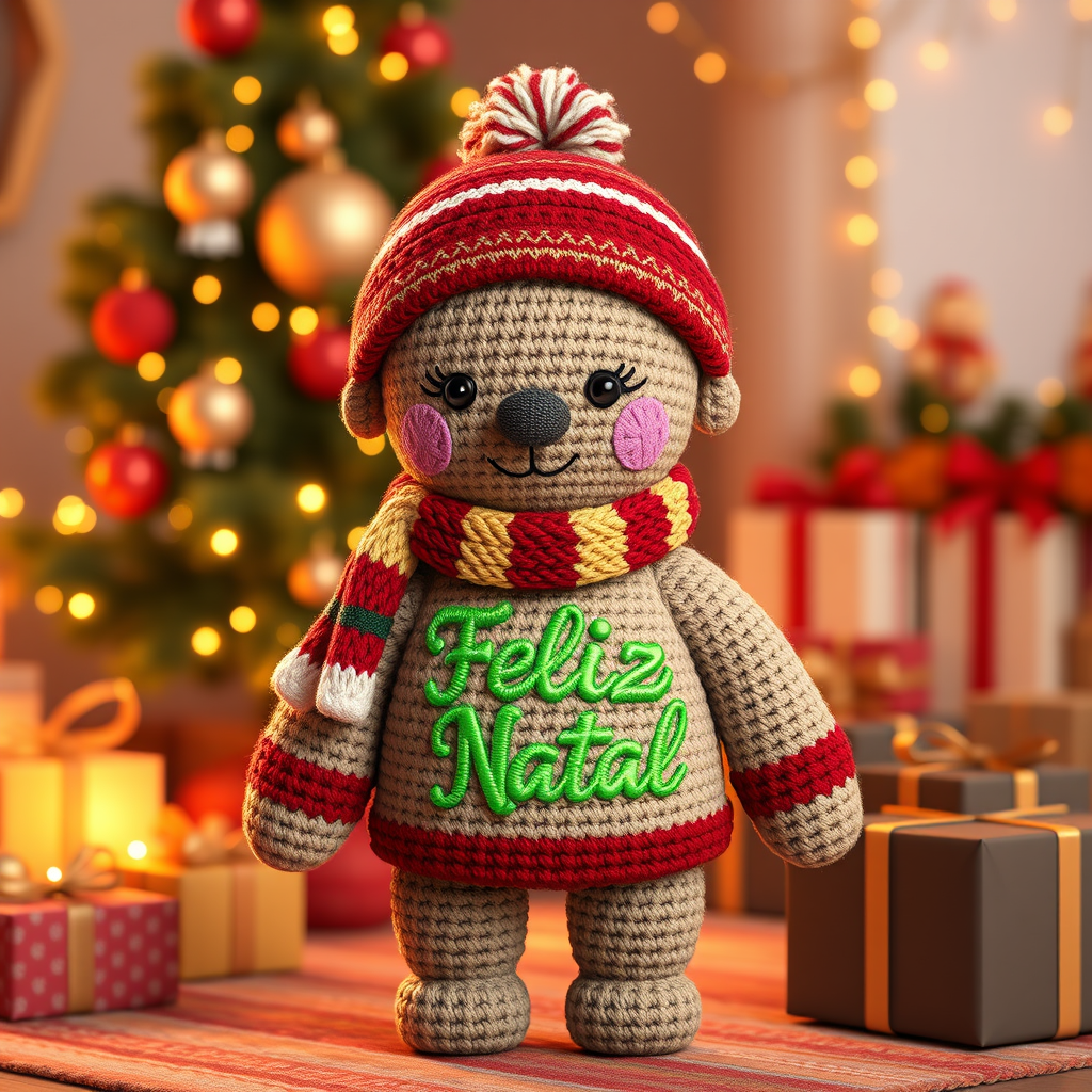 Amigurumi Crocheted Character Christmas - (Free, No Signup AI Tool)