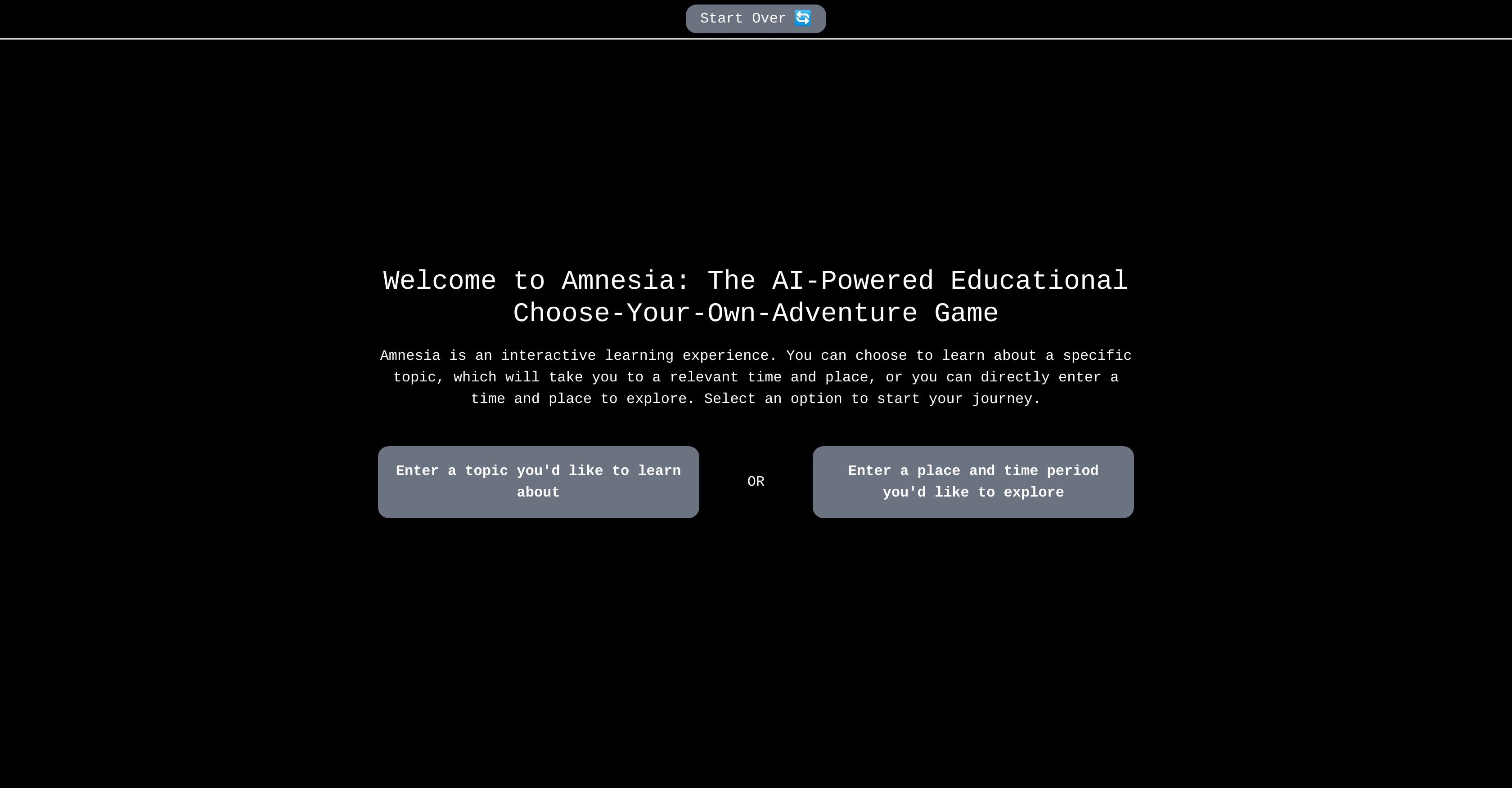 Amnesia - Interactive learning games - TAAFT