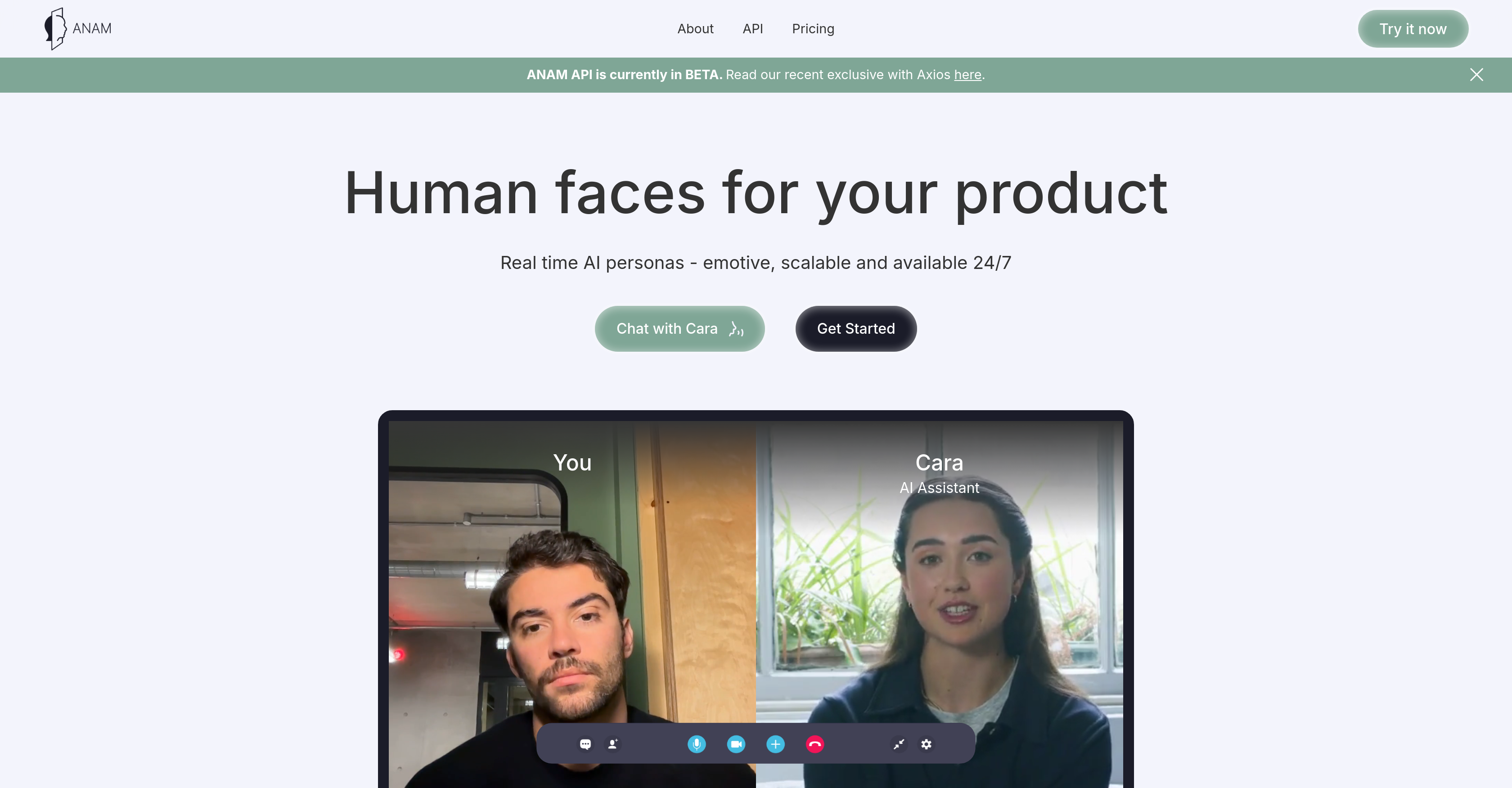 Anam.ai - AI Tool For Video avatars