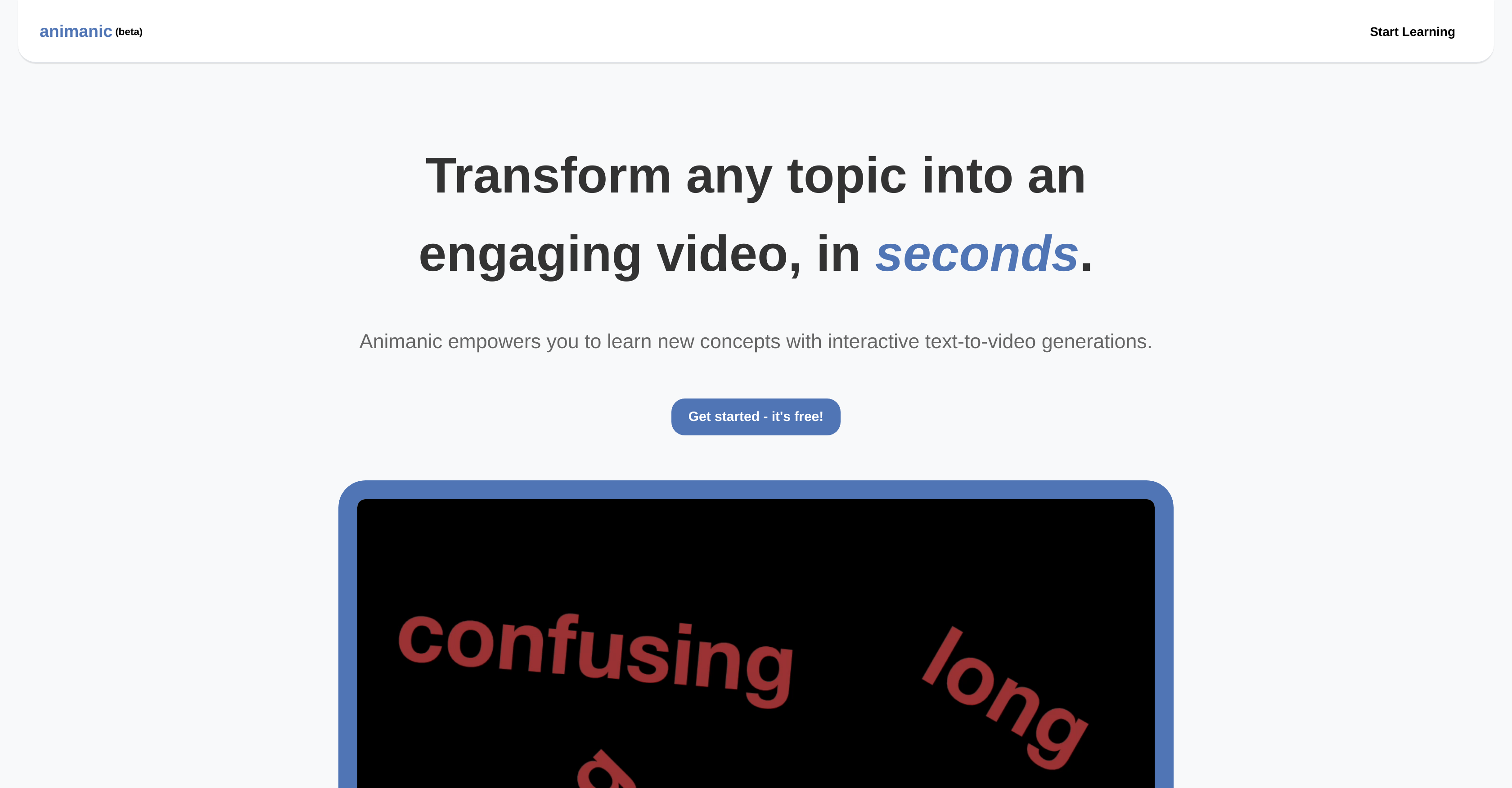 animanic - Educational videos - TAAFT