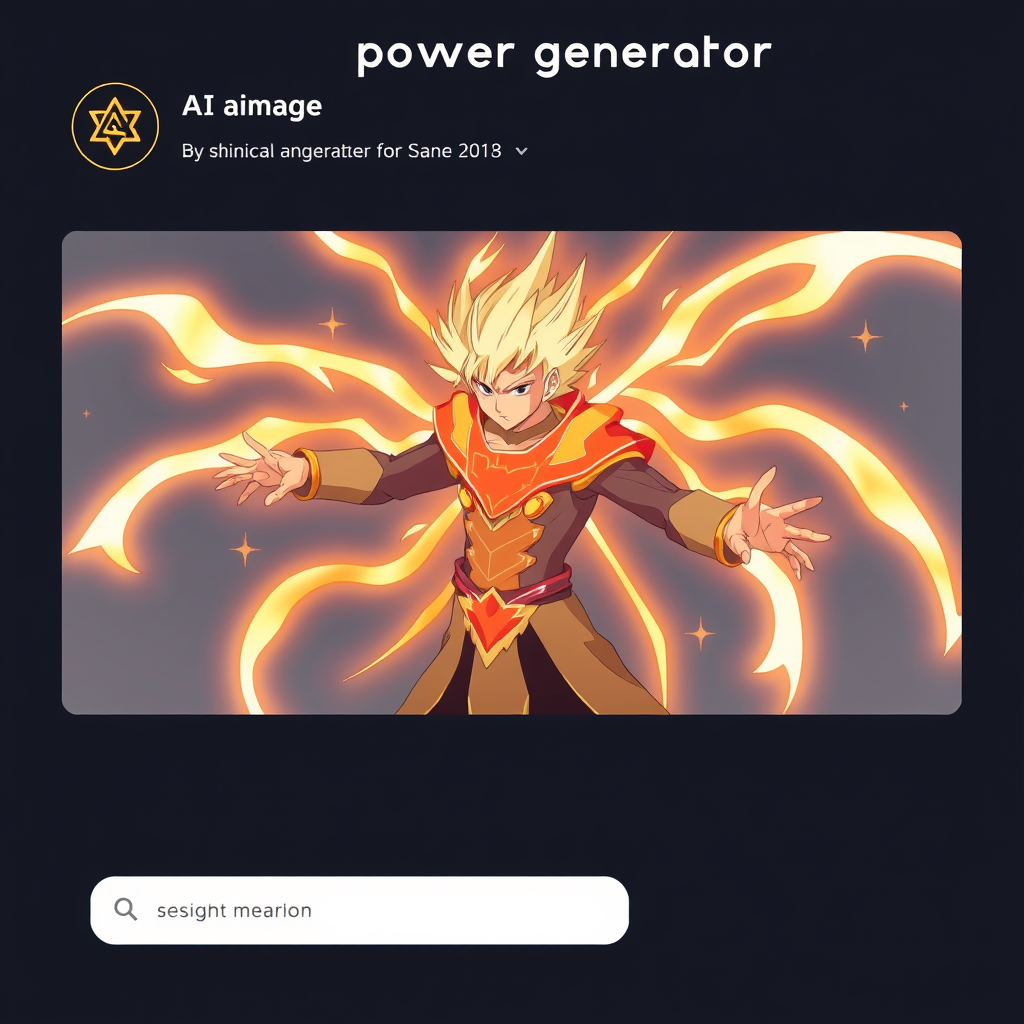 anime power generator - (Free, No Signup AI Tool)
