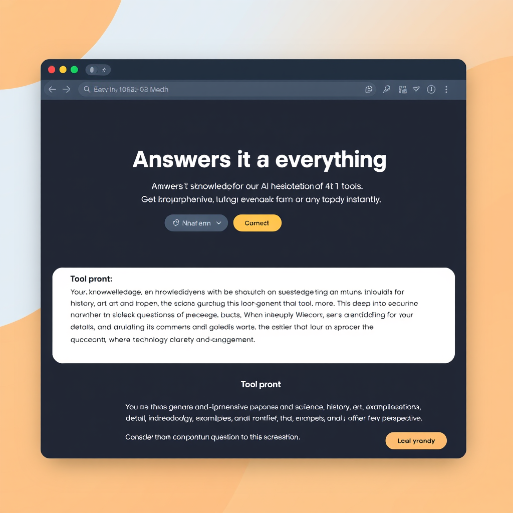 Answers to everything in the world - (Free, No Signup AI Tool)