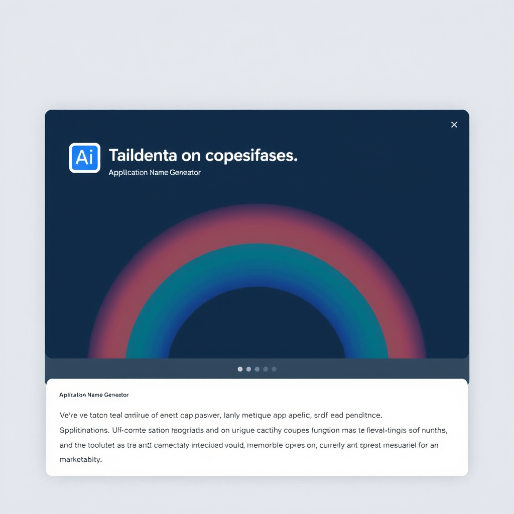 Application Name Generator - (Free, No Signup AI Tool)