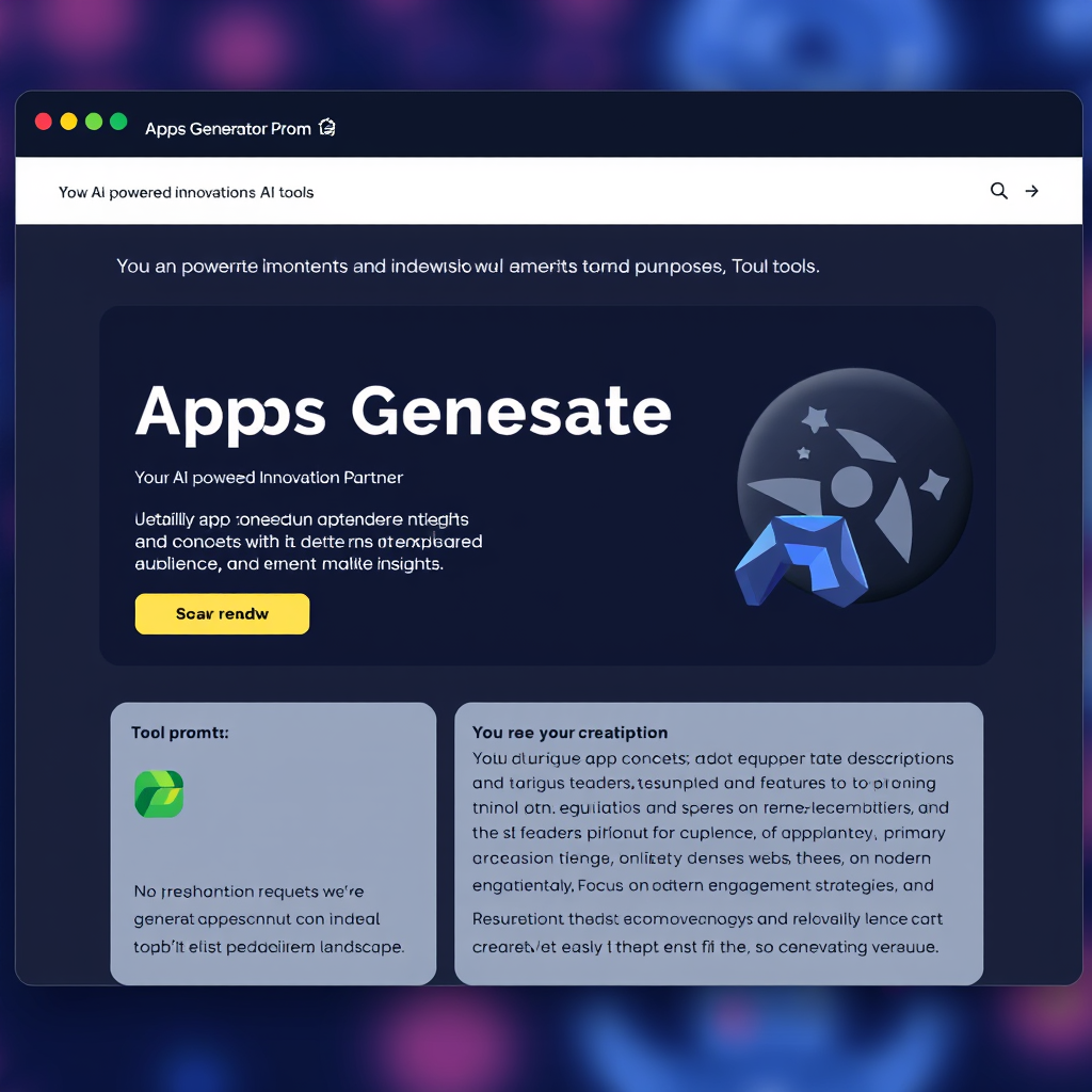 Apps Generator Promt - (Free, No Signup AI Tool)
