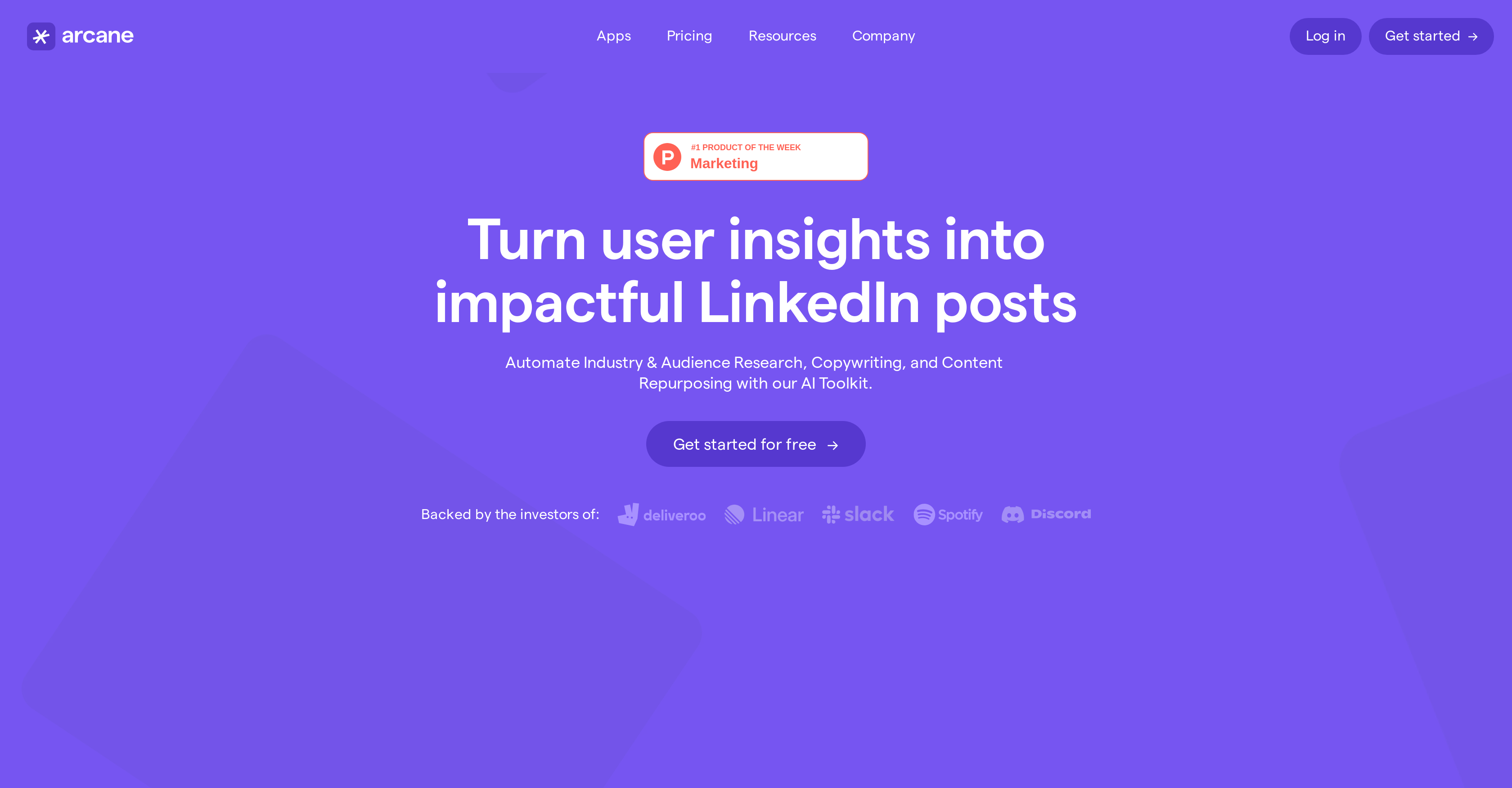 Arcane - AI Tool For Linkedin posts