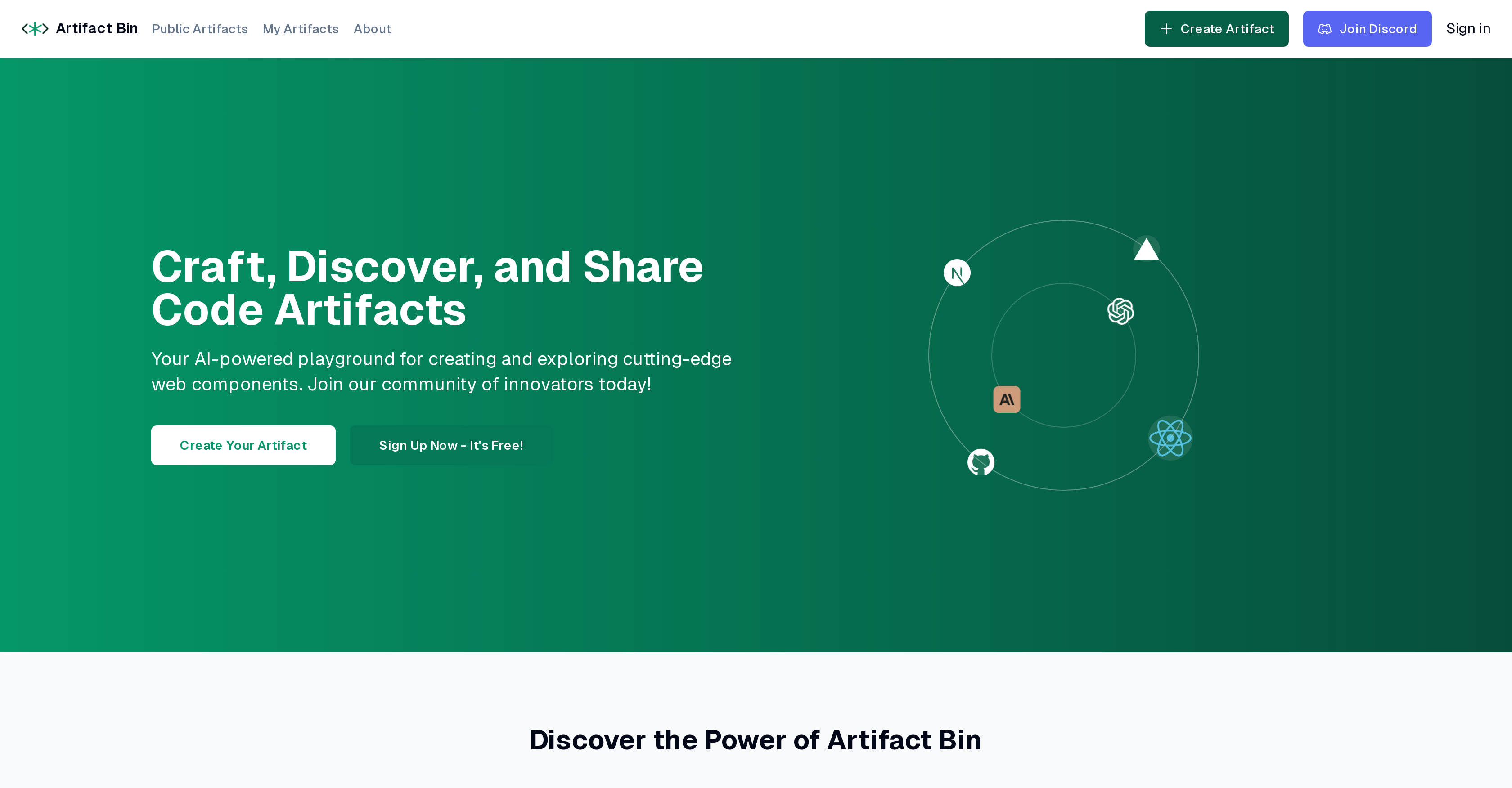 Artifact Bin - Code artifacts - TAAFT