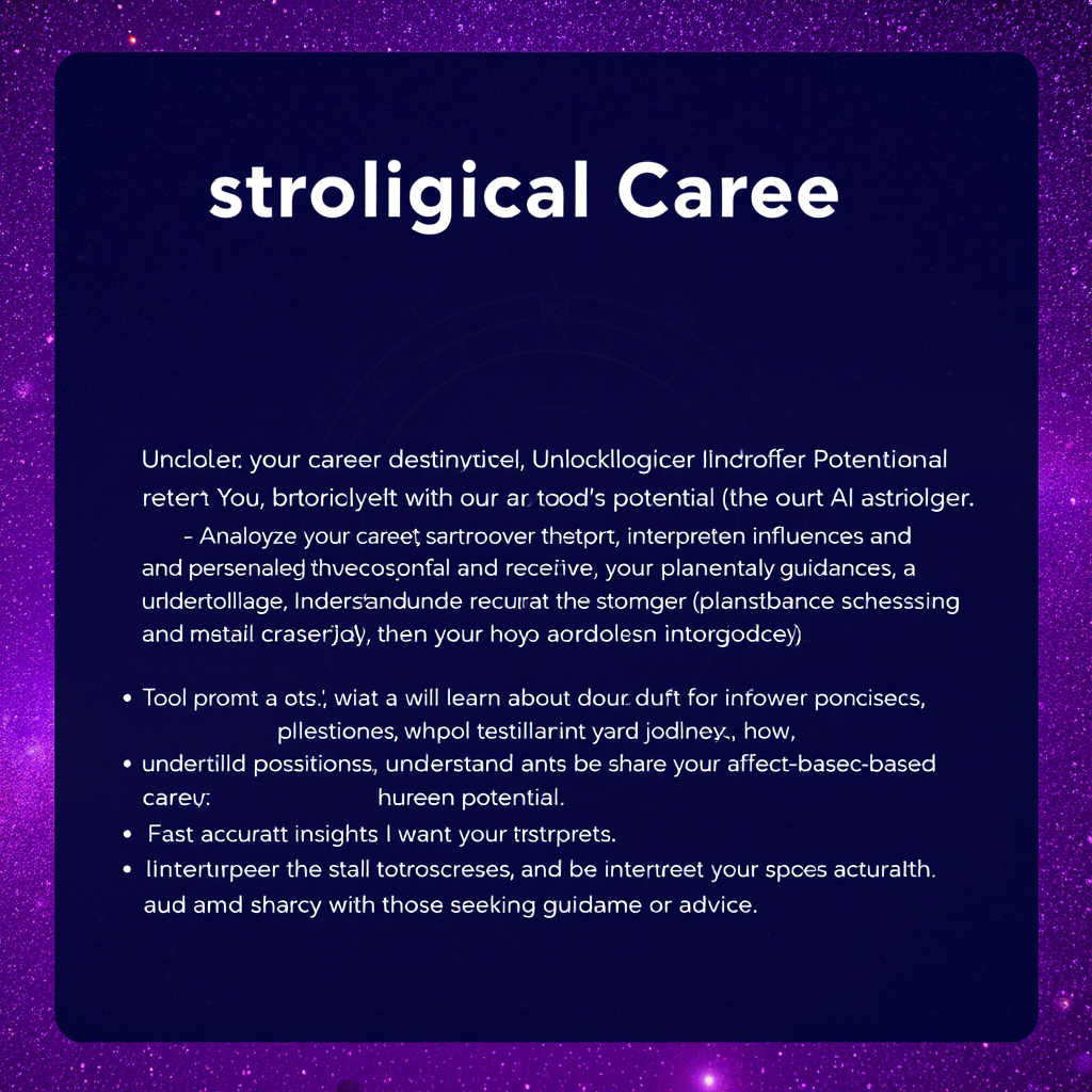 Astrological Career Insights: Unlock Your Professional Potential Through Your Birth Chart ...