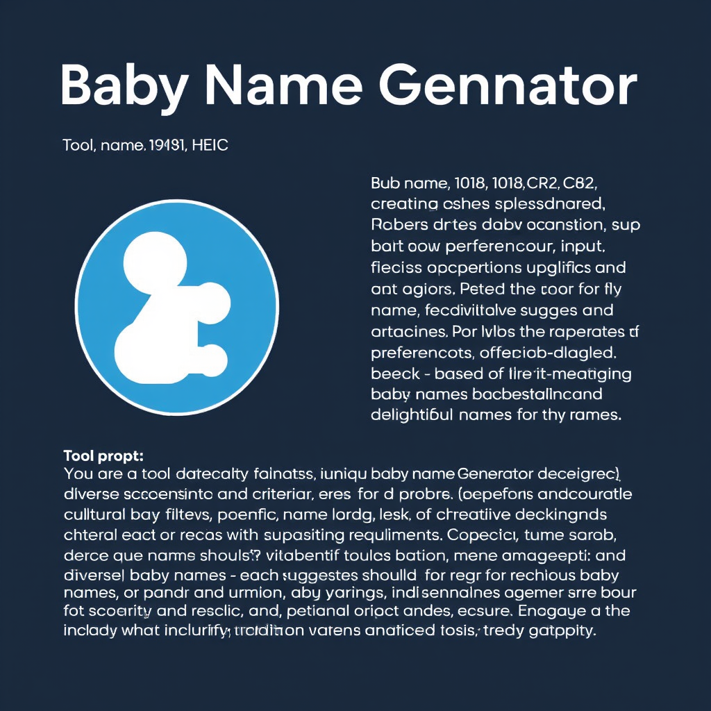 Baby Name Generator - (Free, No Signup AI Tool)