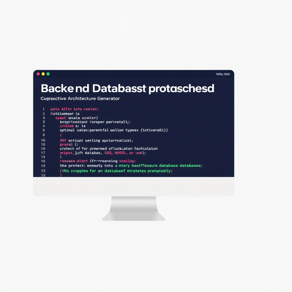 Backend Database Architecture Generator - (Free, No Signup AI Tool)