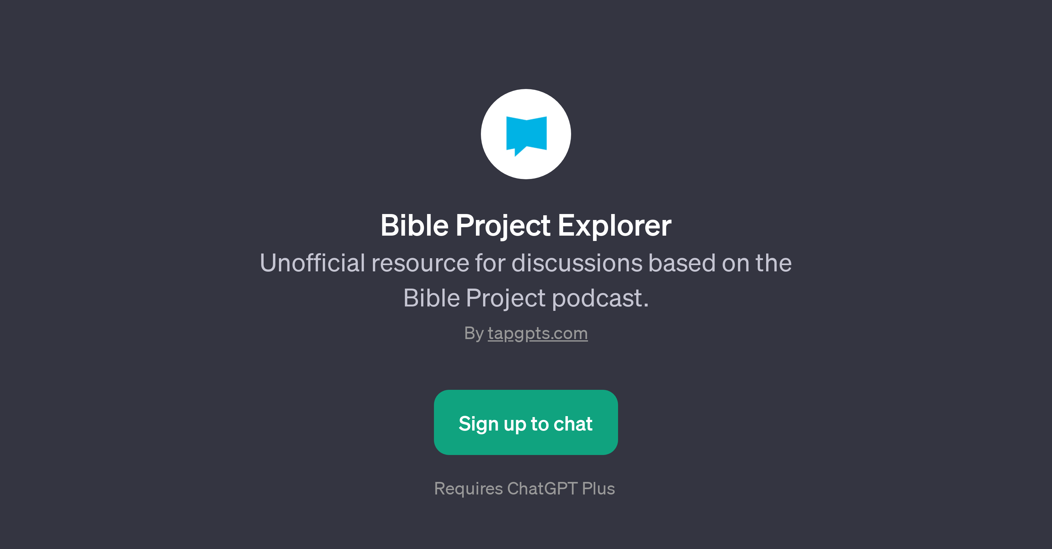 Bible Project Explorer - Bible podcast discussions - TAAFT