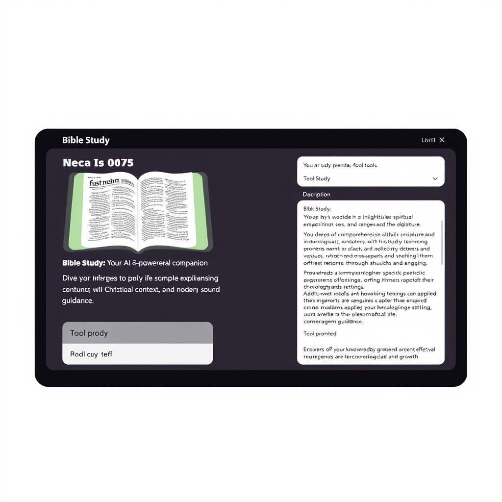 Bible Study - (Free, No Signup AI Tool)