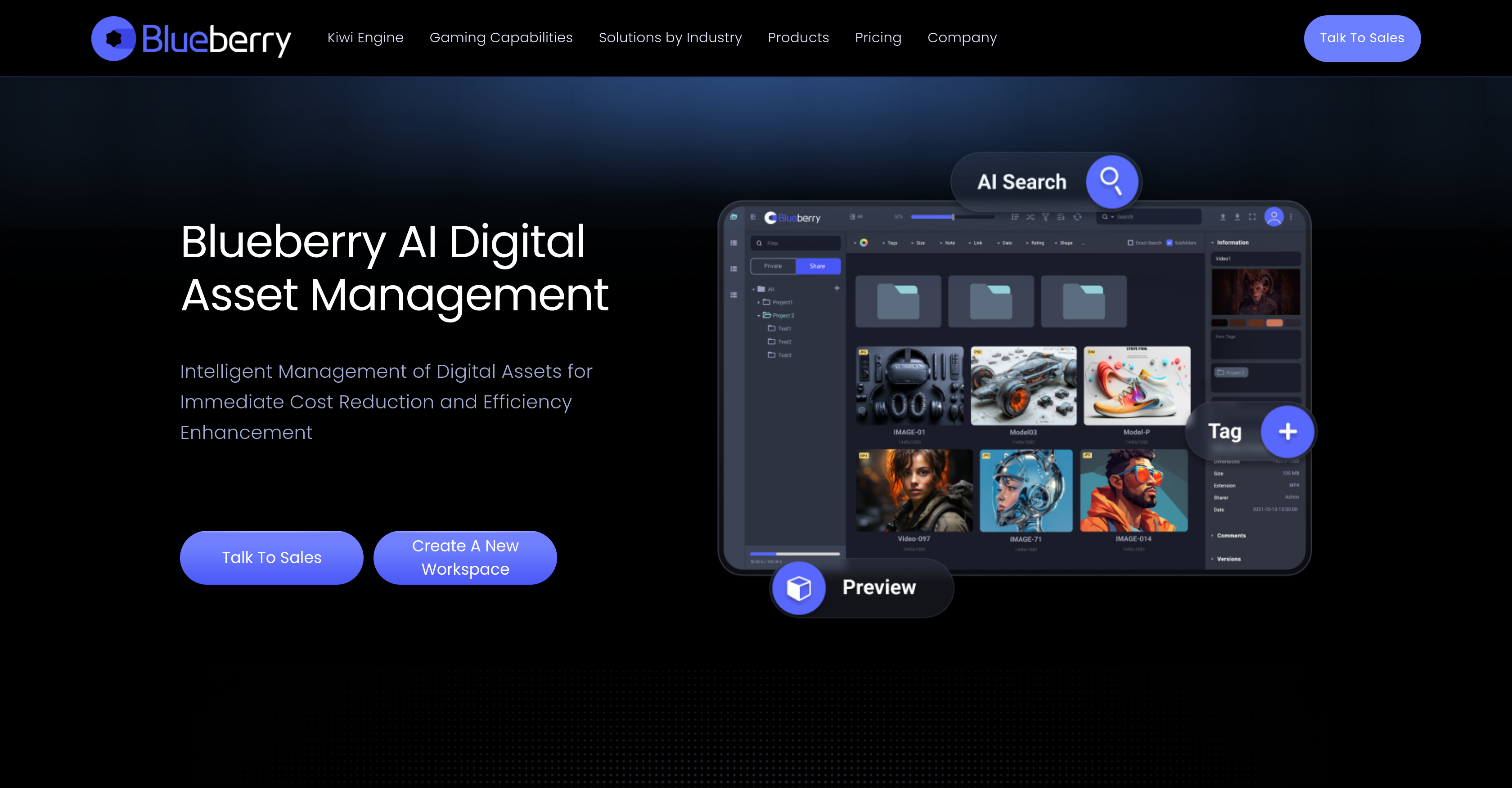 Blueberry AI - AI Tool For Asset management