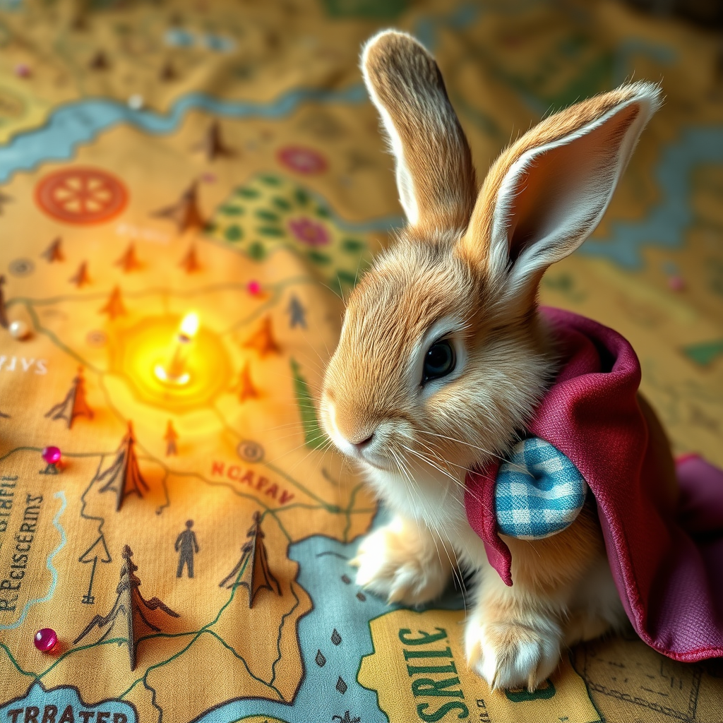 bunny with autism finds a magical map - (Free, No Signup AI Tool)