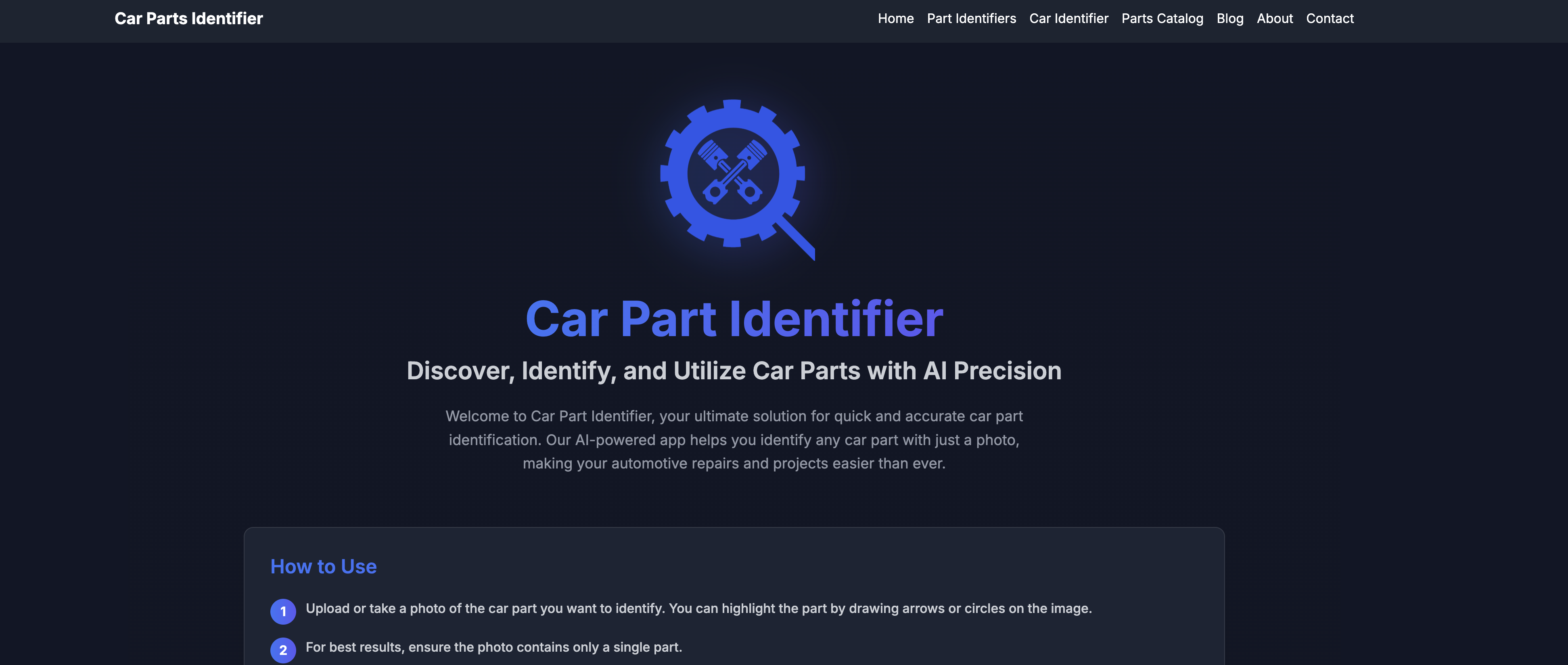 Car Part Identifier - Car parts identification - TAAFT