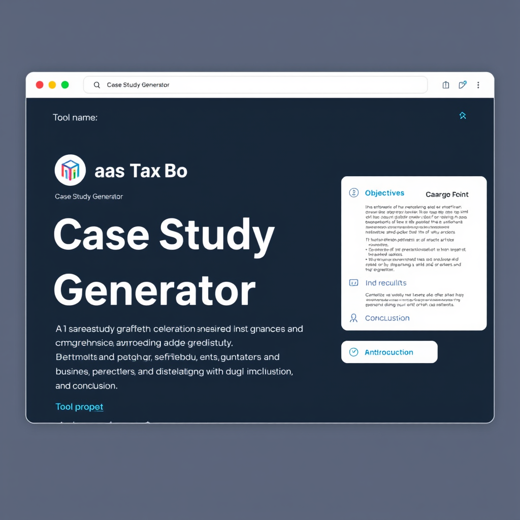 Case Study Generator Generator - (Free, No Signup AI Tool)
