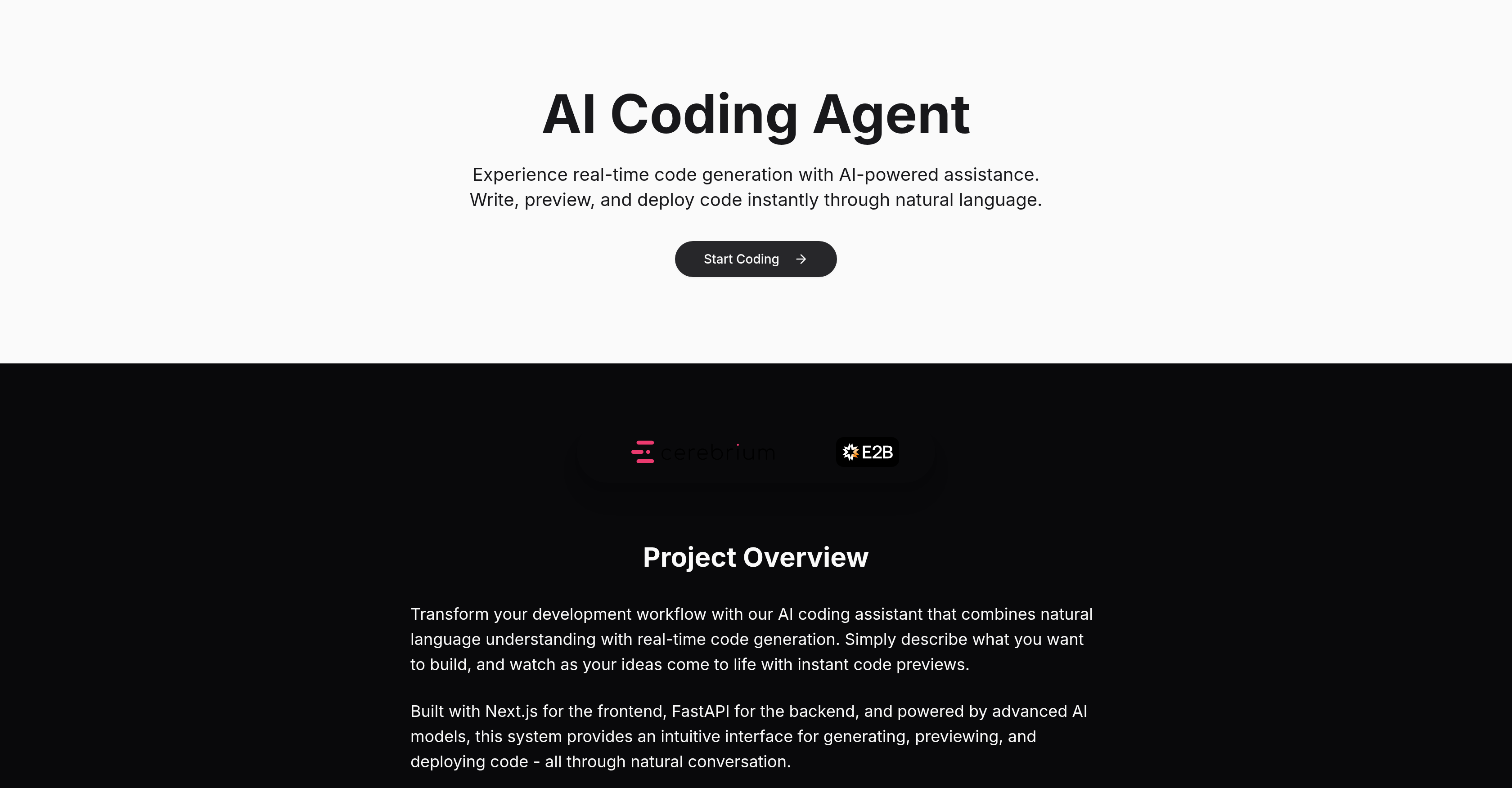 Cerebrium AI Coding Agent - AI Tool For Coding
