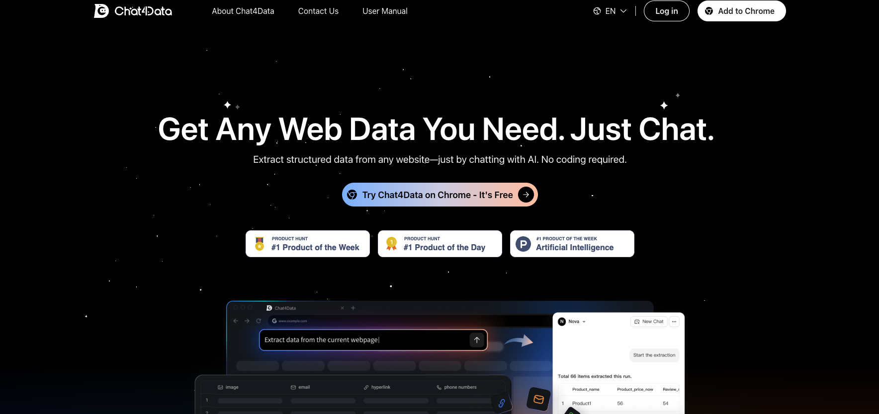 Chat4Data - AI Tool For Data extraction