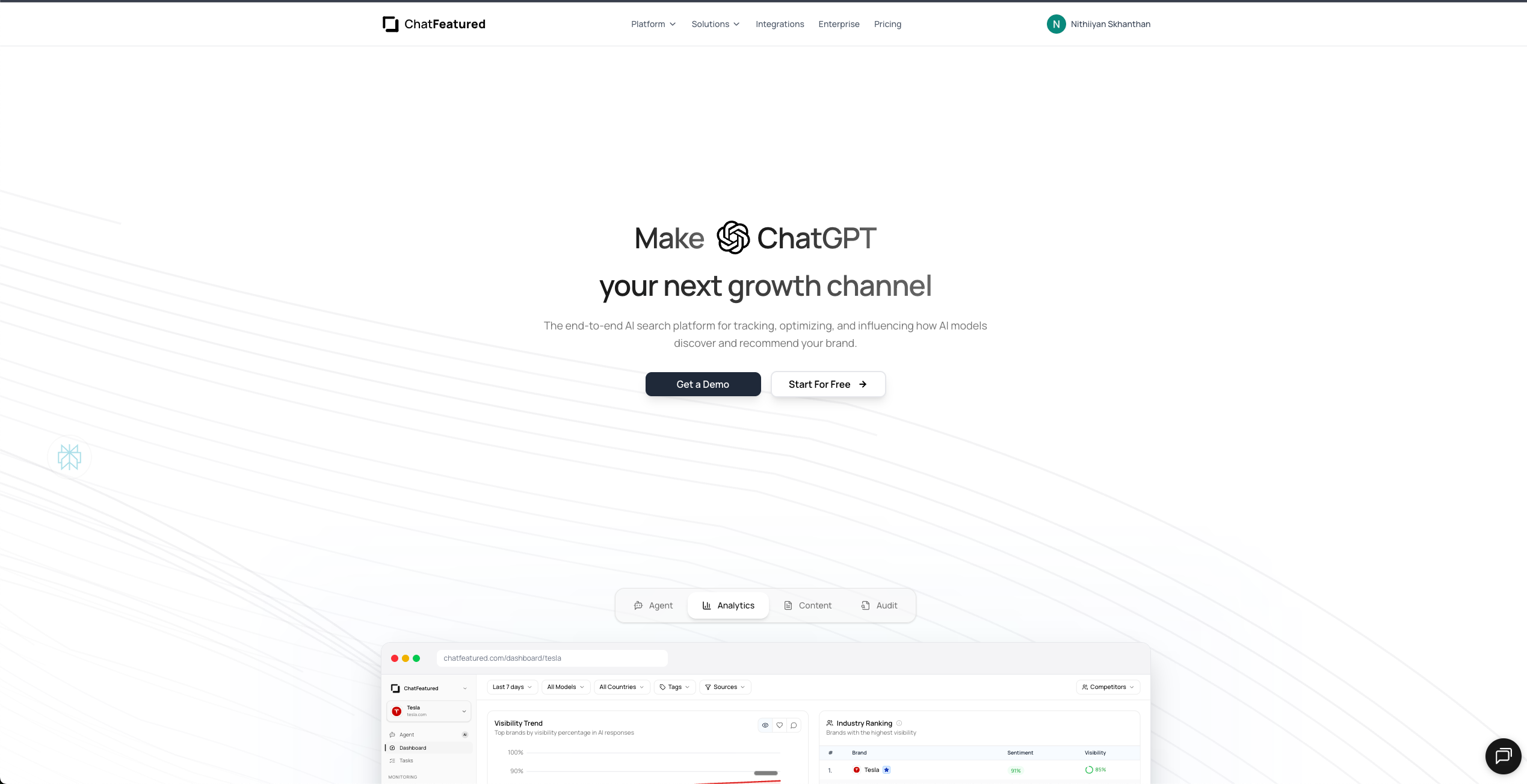 ChatFeatured - AI Tool For Answer Engine Optimization