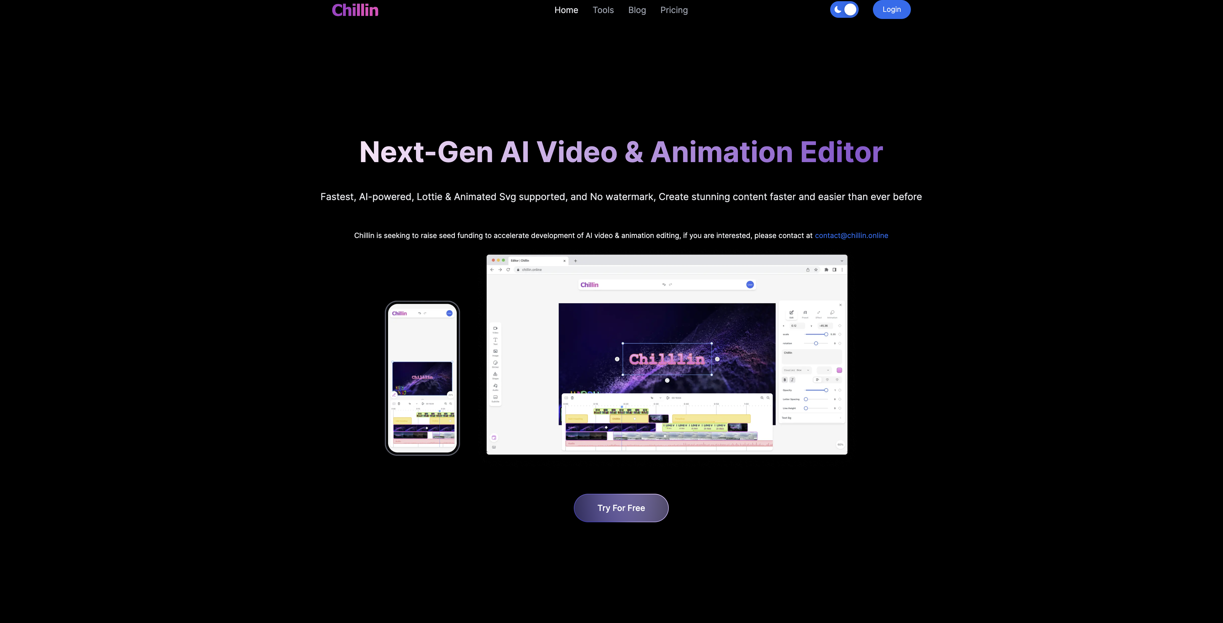 Chillin - AI Tool For Video editing