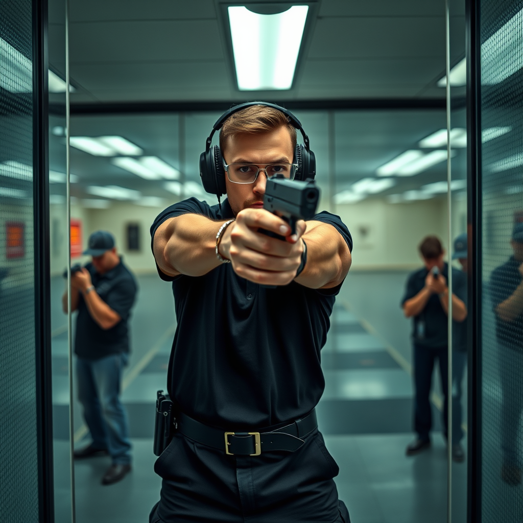 Cinematic Firing Booth Precision – Reference-Locked Portrait - (Free, No Signup AI Tool)