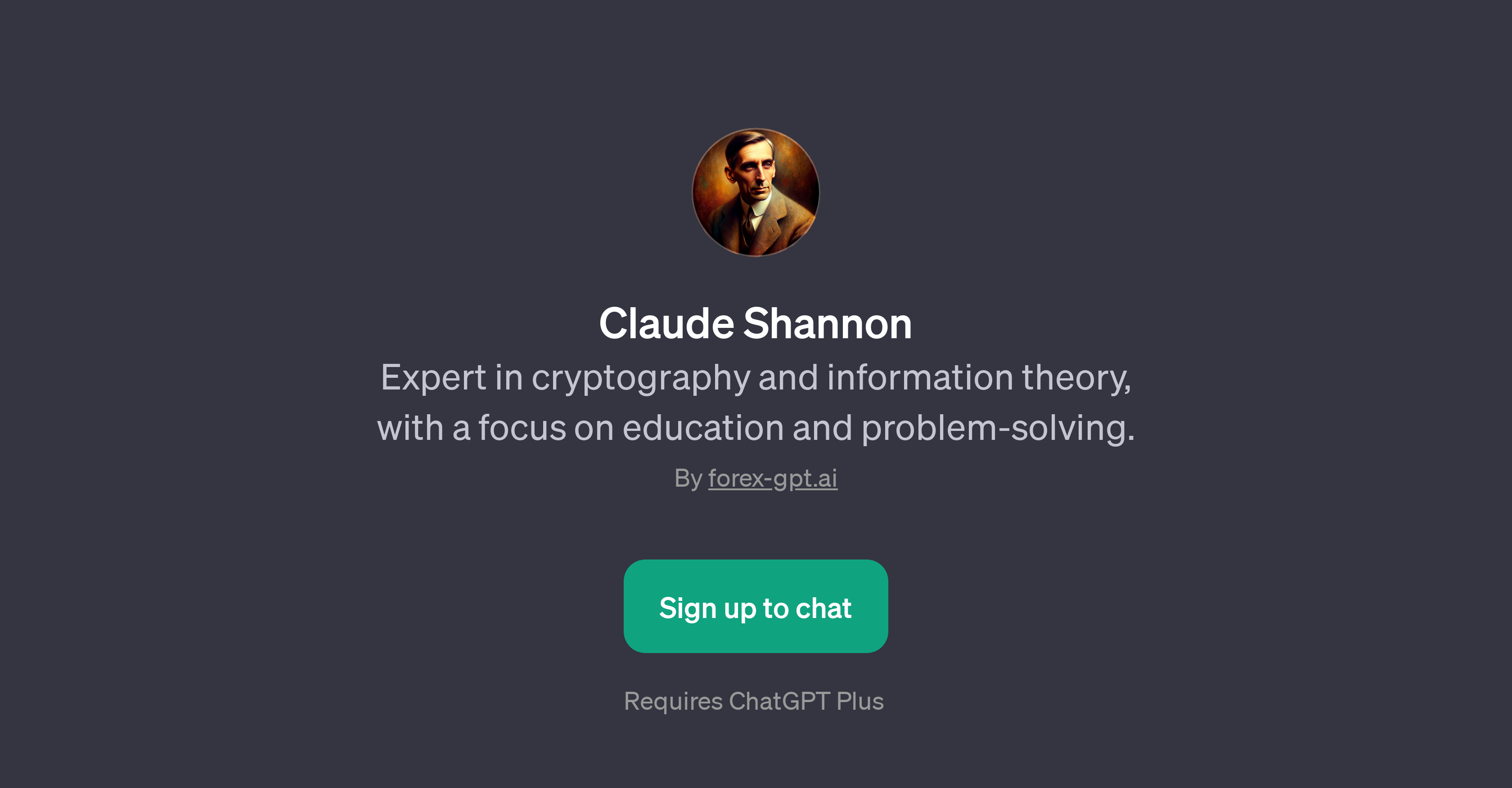Claude Shannon - Cryptography education - TAAFT