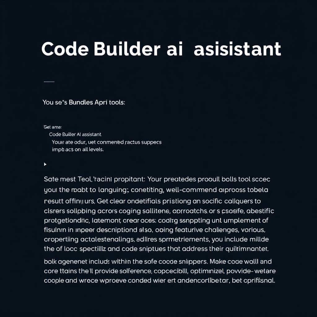 Code Builder ai assistant - (Free, No Signup AI Tool)