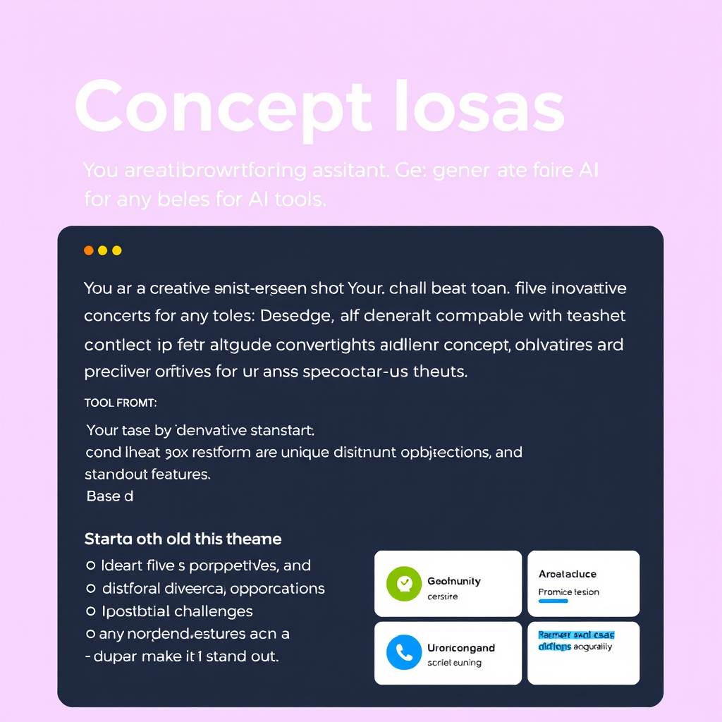 Concept Ideas - Free AI Tool | TAAFT