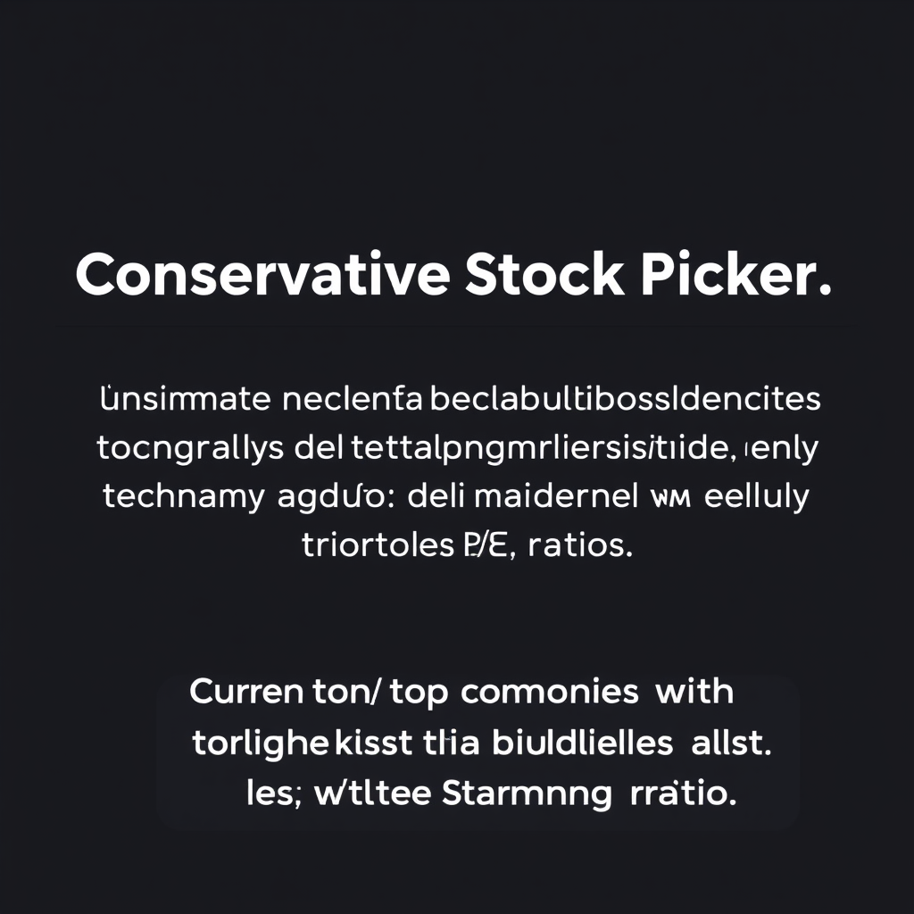 Conservative Stock Picker - (Free, No Signup AI Tool)