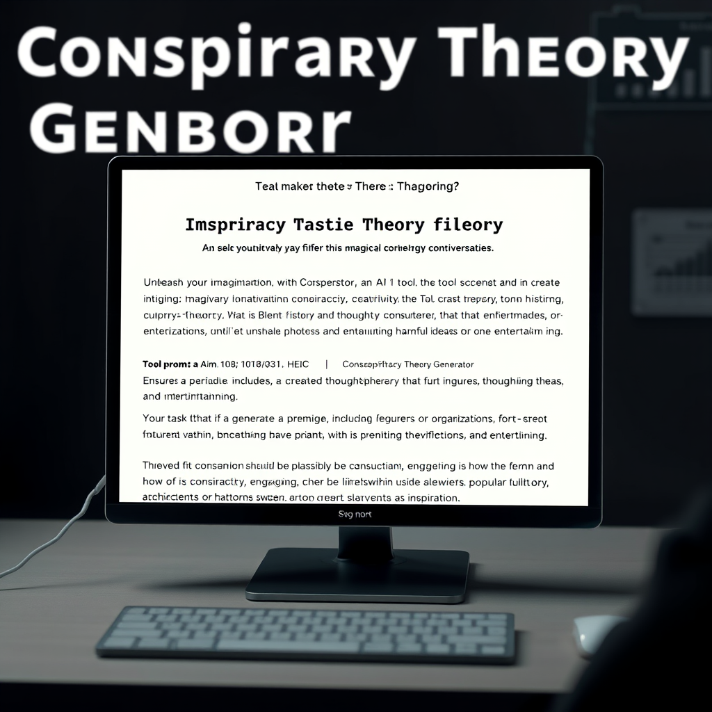Conspiracy Theory Generator - (Free, No Signup AI Tool)