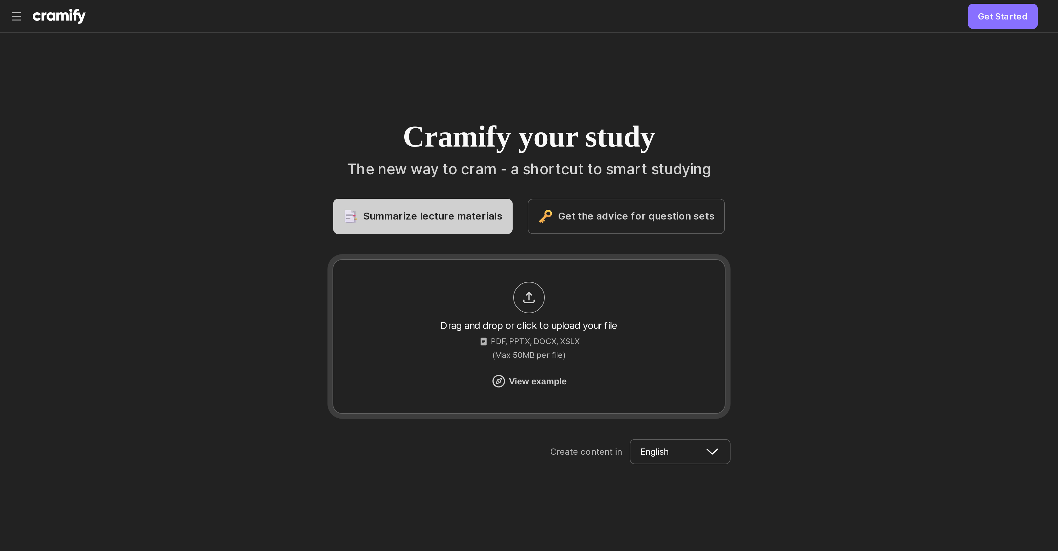 Cramify - AI Tool For Exam preparation