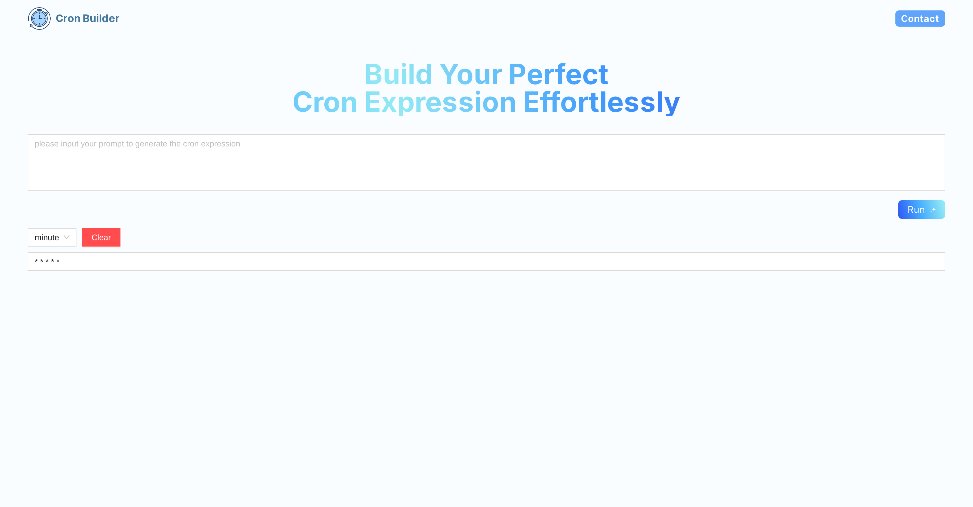 CRON AI Builder Online - Cron expressions - TAAFT